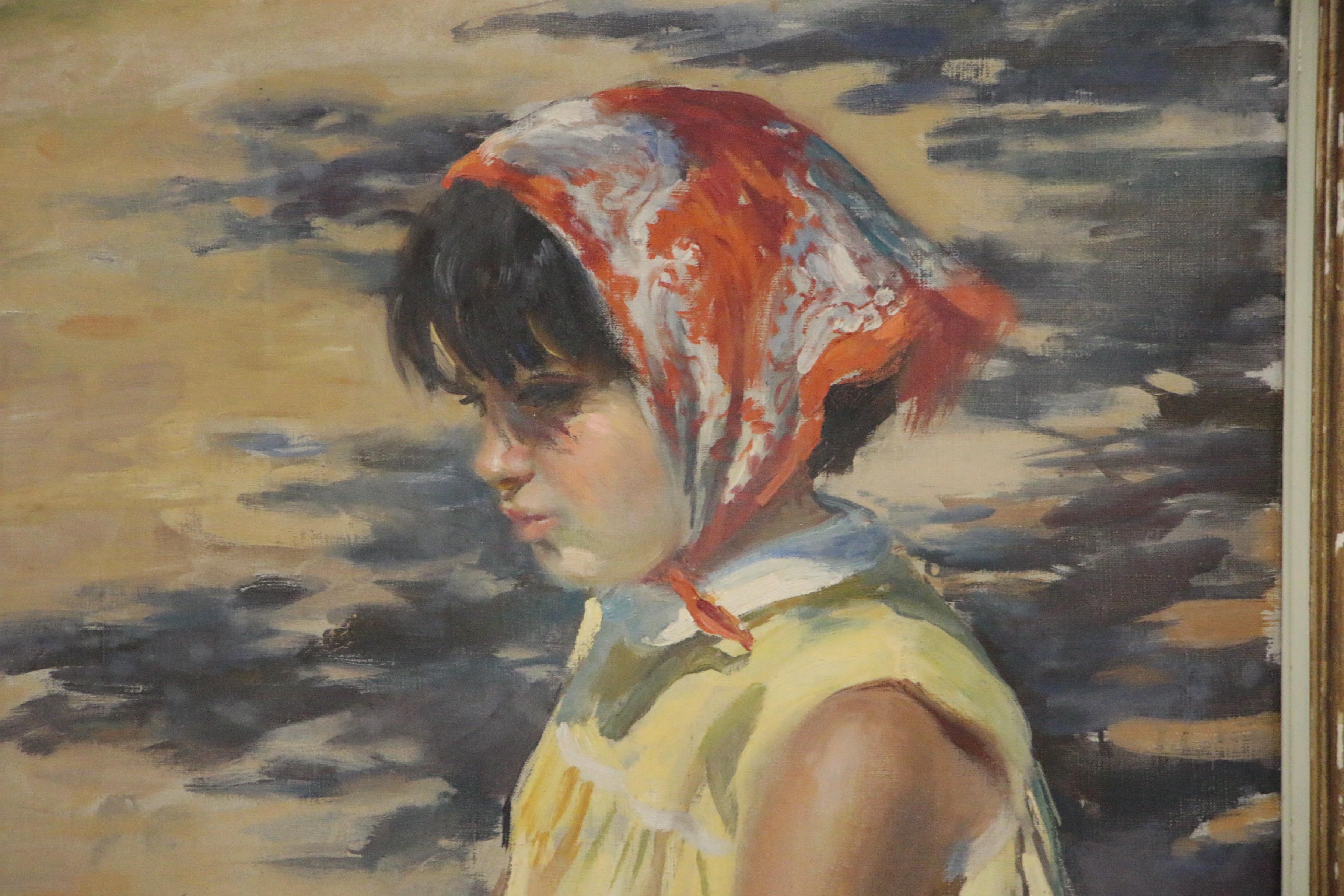 Ramón Pichot i Soler Impressionist Style Portrait Oil Painting, Mid ...