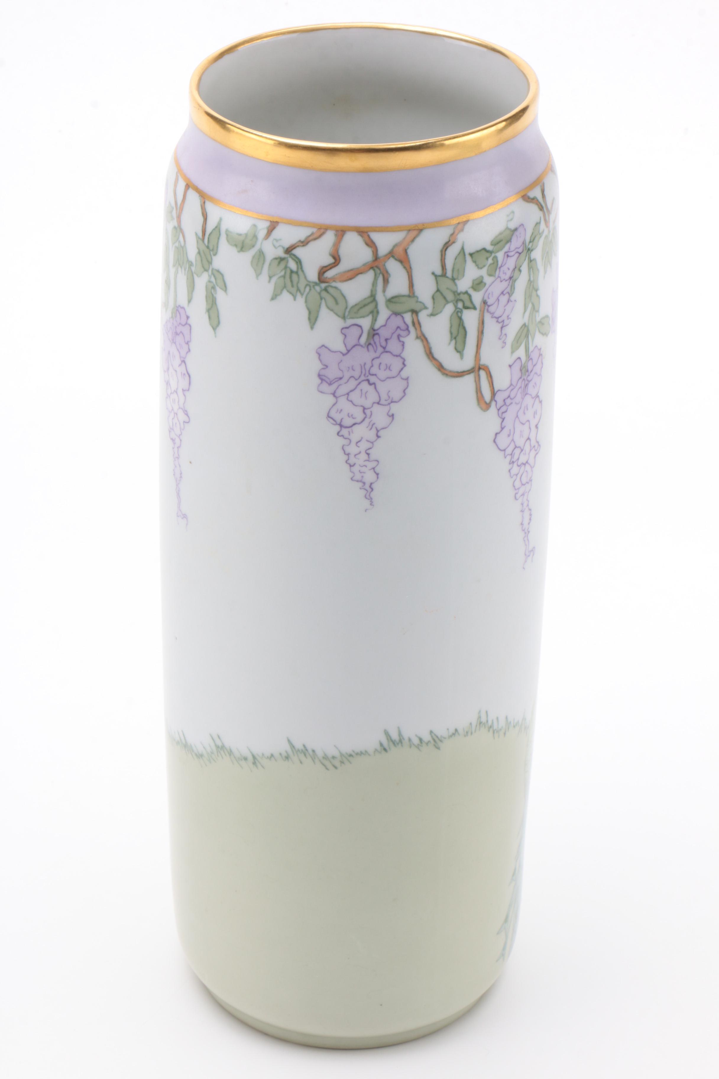 Bernardaud & Co. Limoges Porcelain Artist Signed Vase, Early 20th ...