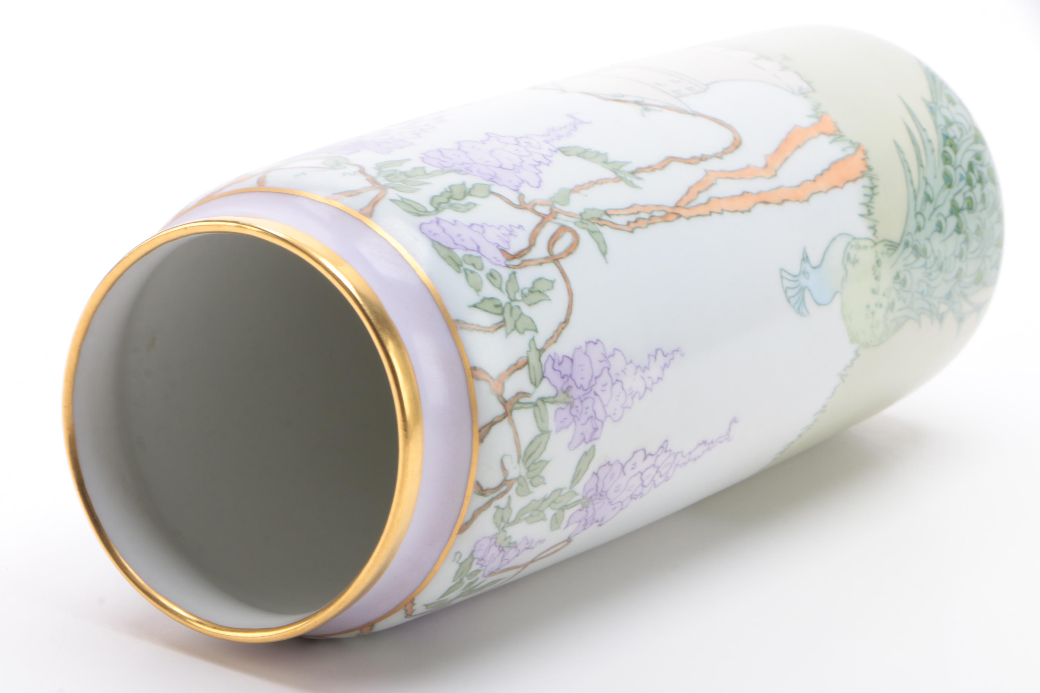 Bernardaud & Co. Limoges Porcelain Artist Signed Vase, Early 20th ...