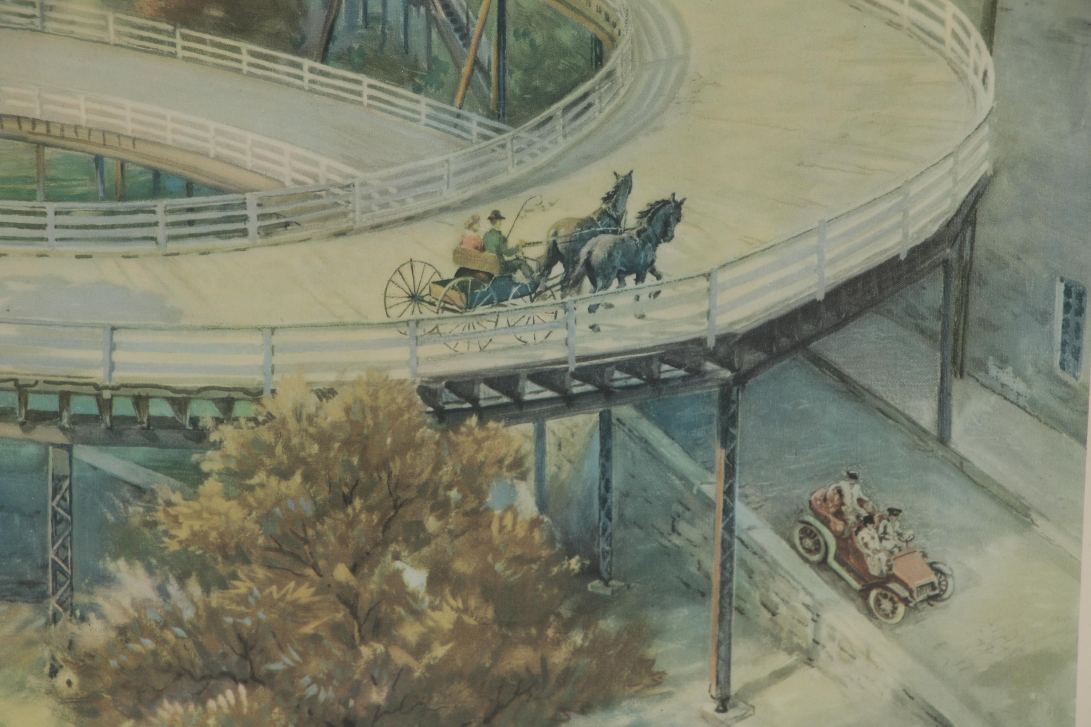 Edward Brewer Offset Lithograph "The Old Spiral Bridge at Hostings" | EBTH