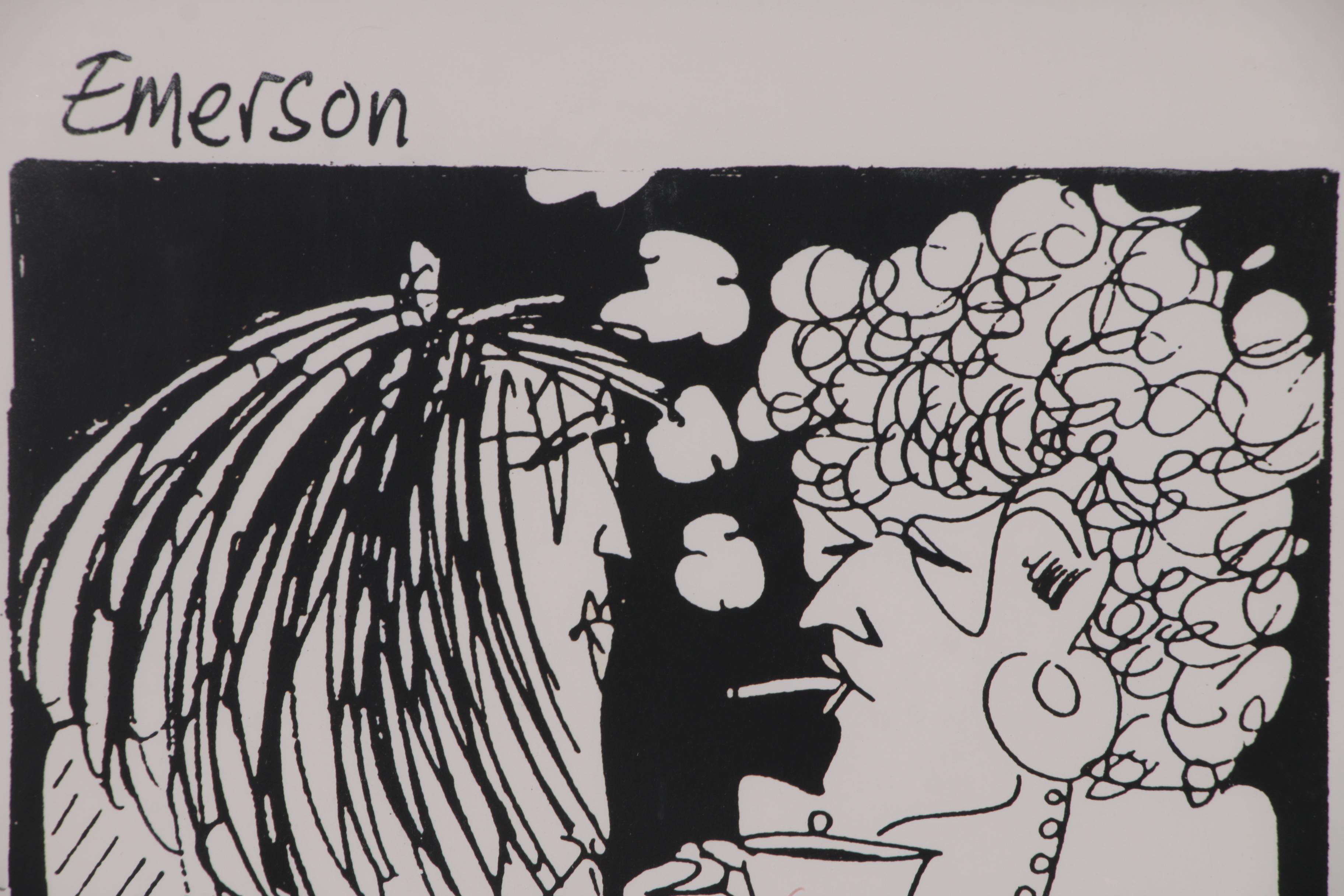 Emerson Quillin Cartoon Print | EBTH