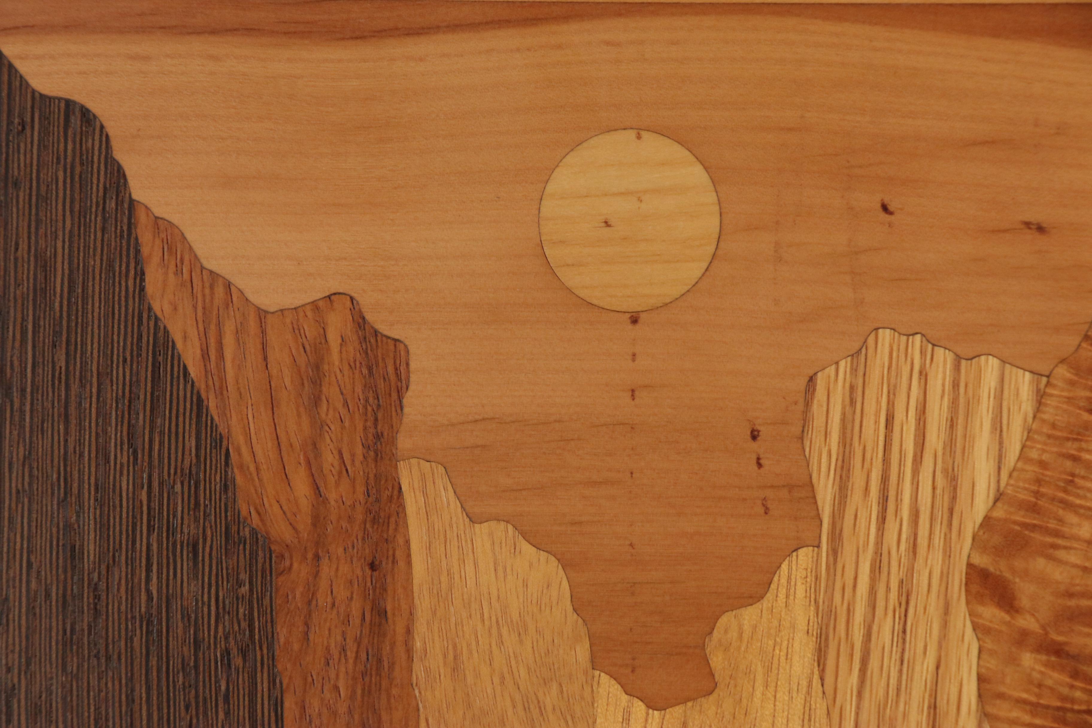 Jeff Nelson Hudson River Inlay Marquetry of Landscape | EBTH