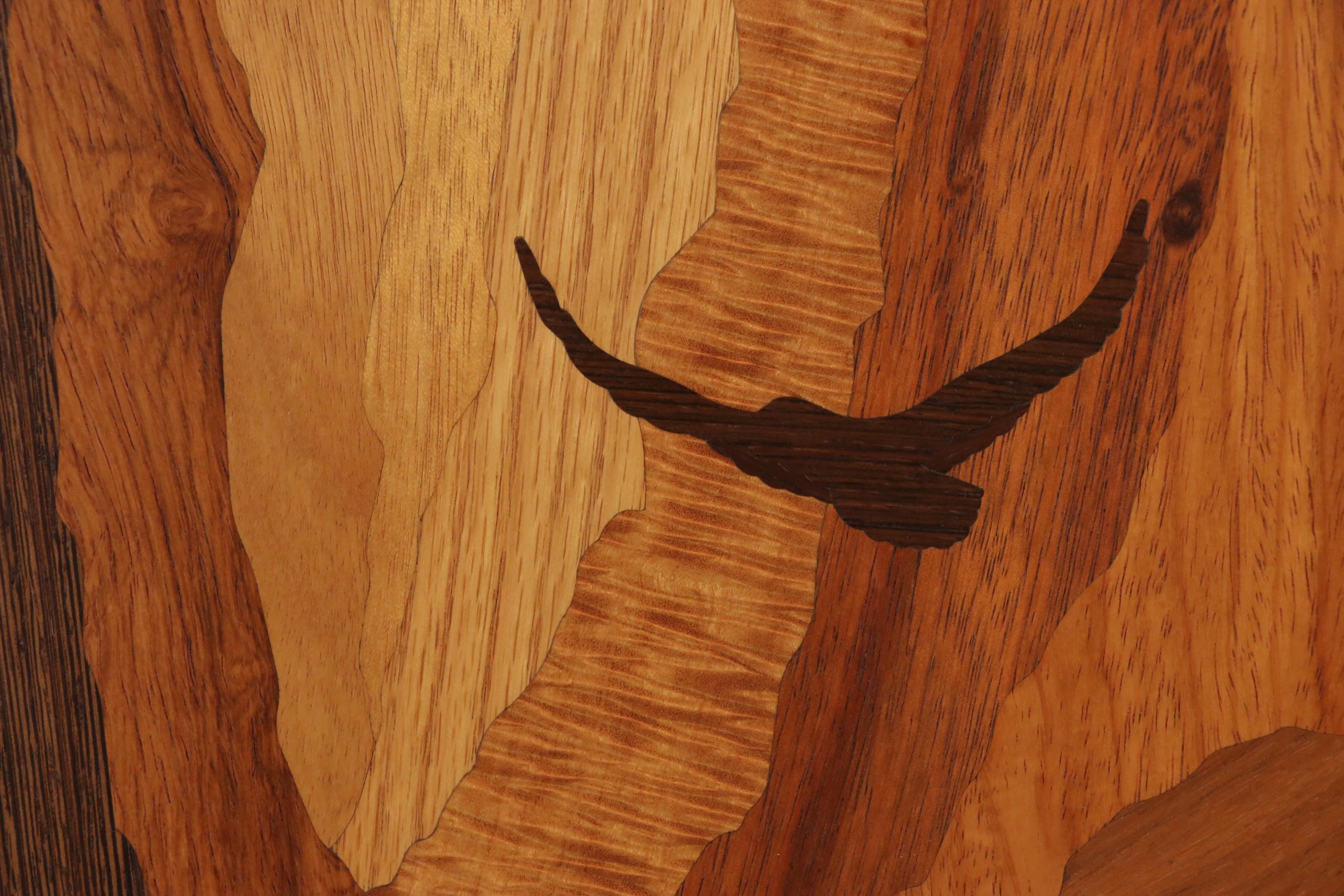Jeff Nelson Hudson River Inlay Marquetry of Landscape | EBTH