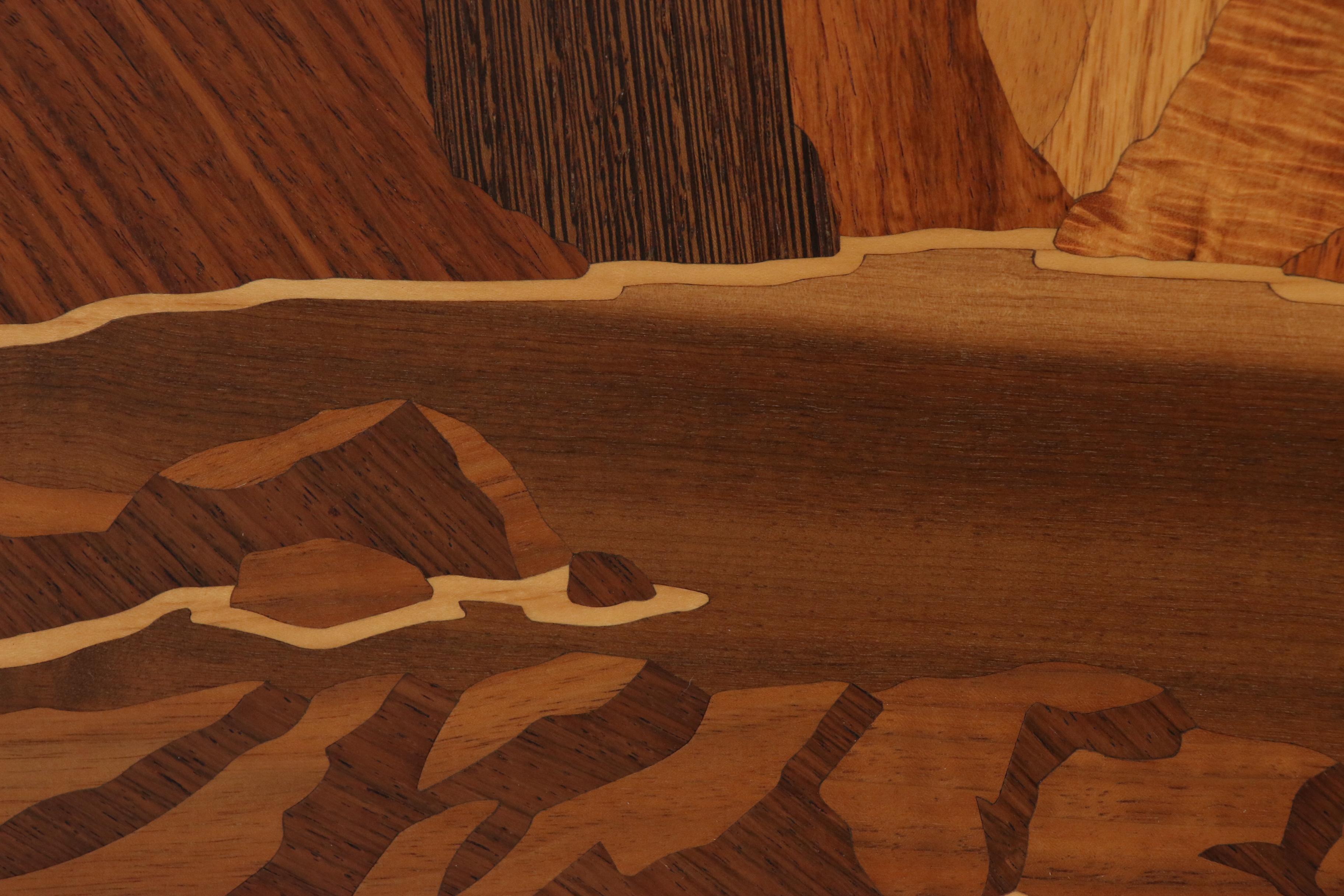 Jeff Nelson Hudson River Inlay Marquetry of Landscape | EBTH