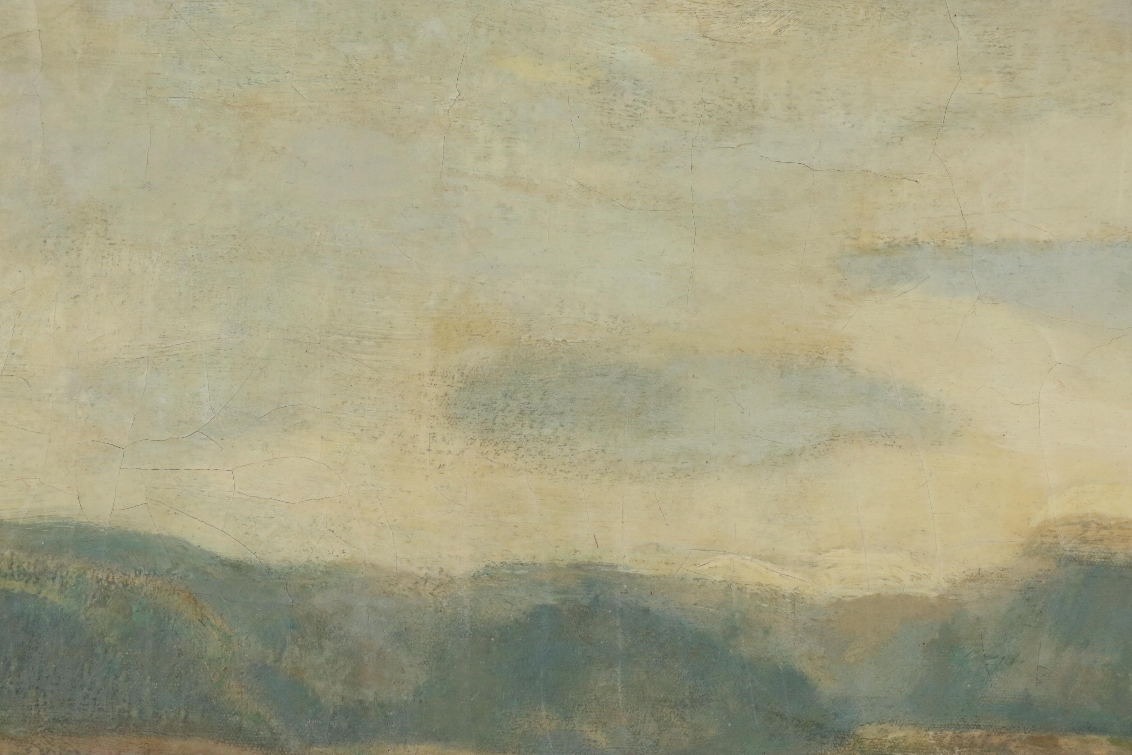 Kenneth Hayes Miller Oil Painting "Folded Hills", circa 1911 | EBTH