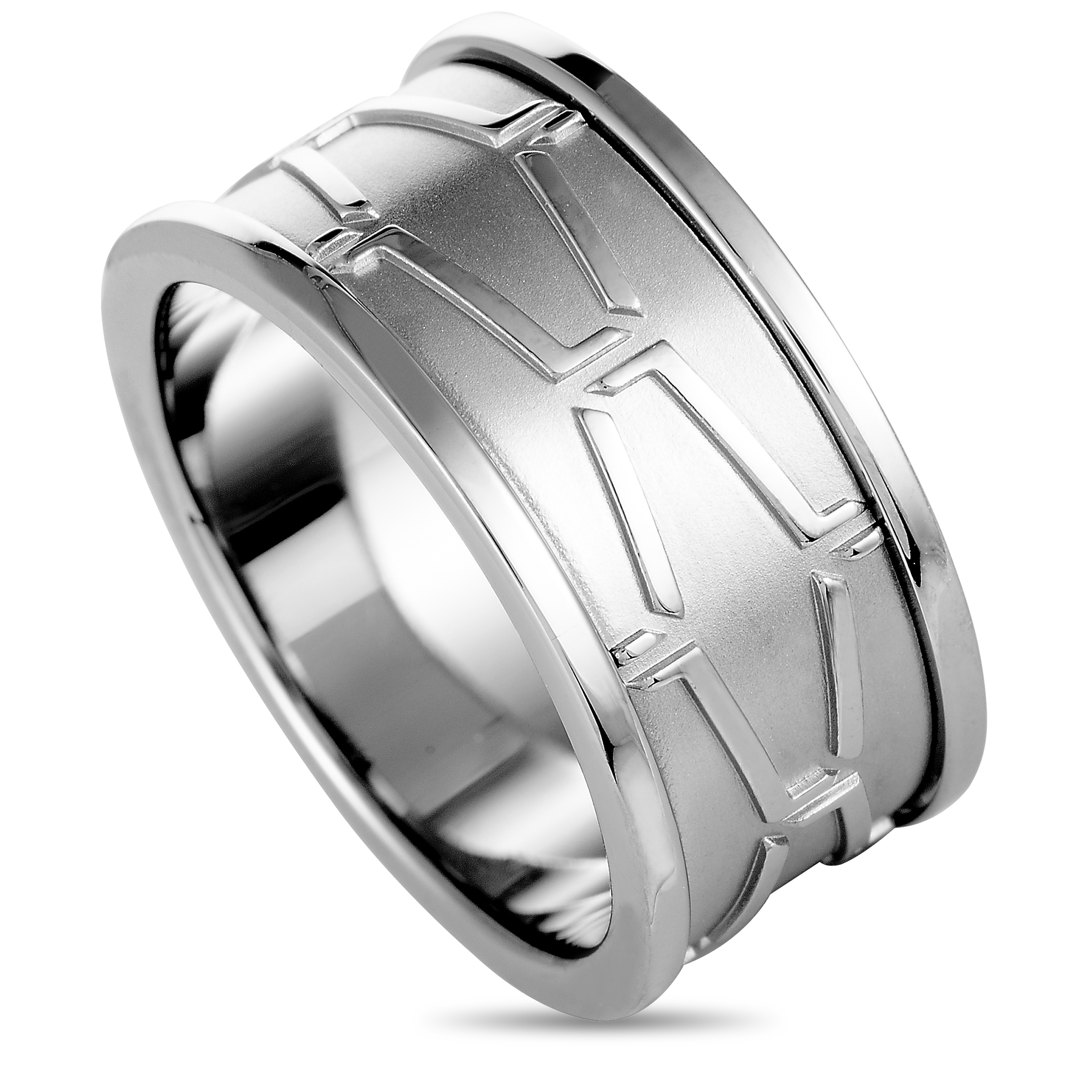Calvin Klein Abstract Stainless Steel Wide Ring | EBTH