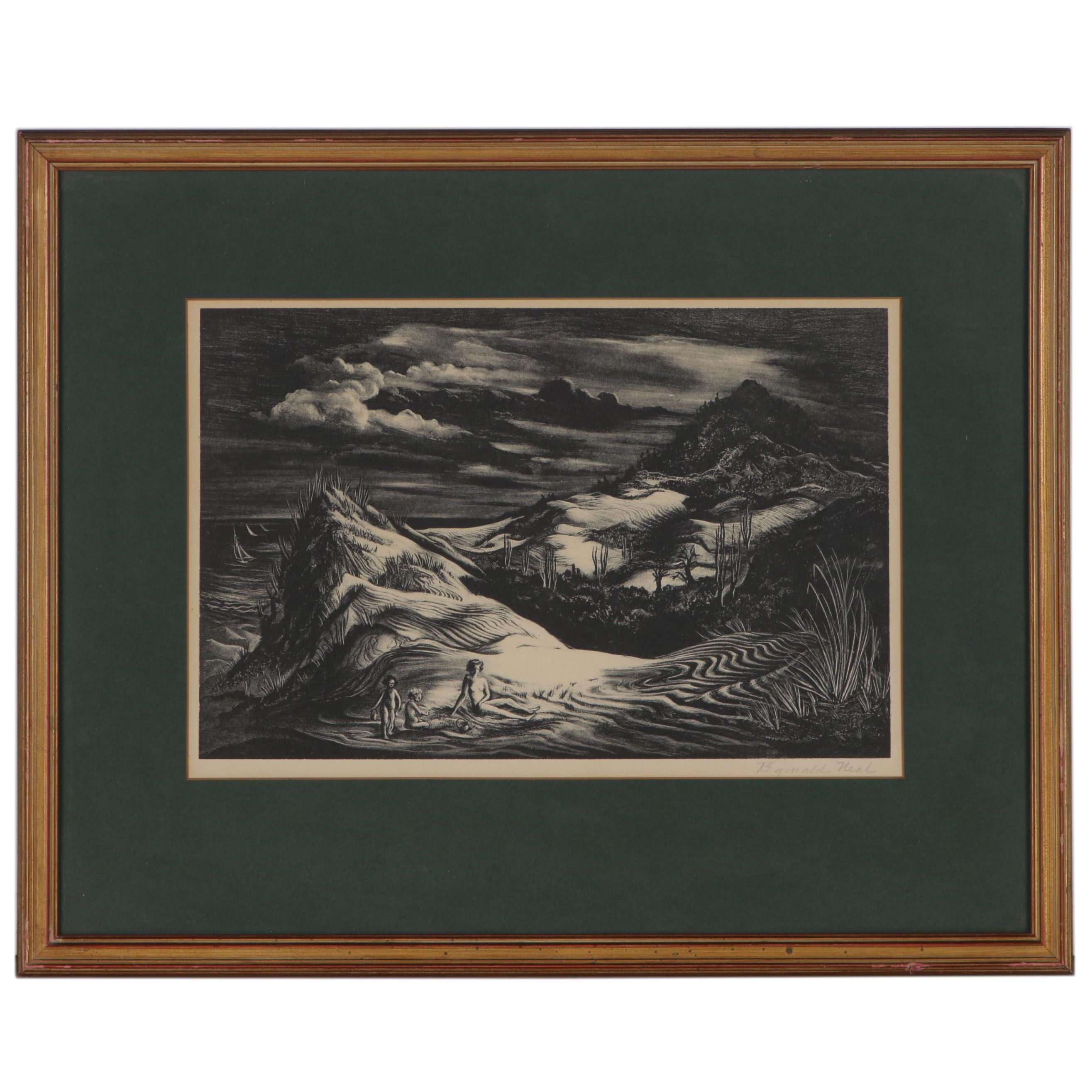Reginald Neal Lithograph "The Dunes," 1947 | EBTH