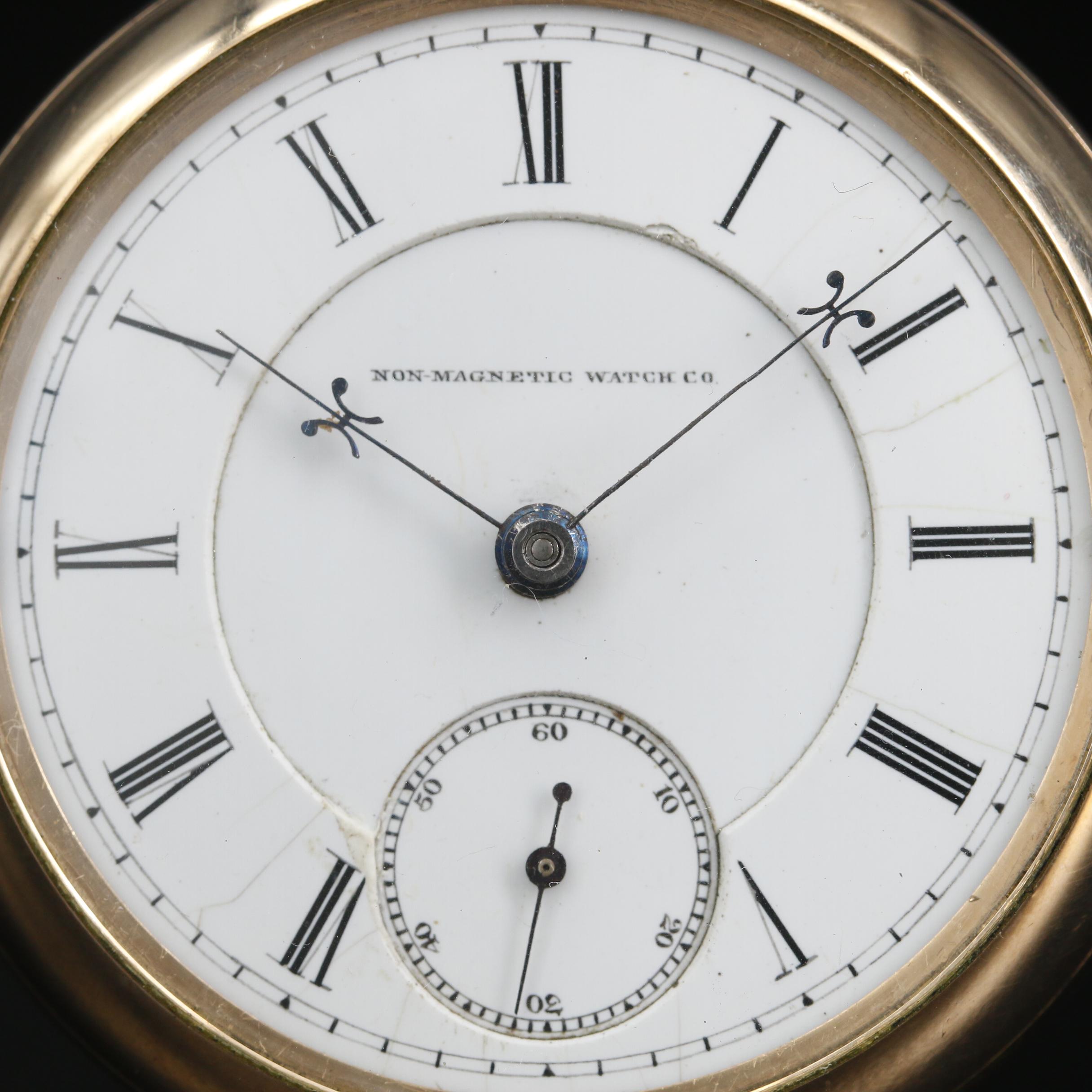 1885 - 1895 Non Magnetic Watch Co. Gold Filled Pocket Watch | EBTH