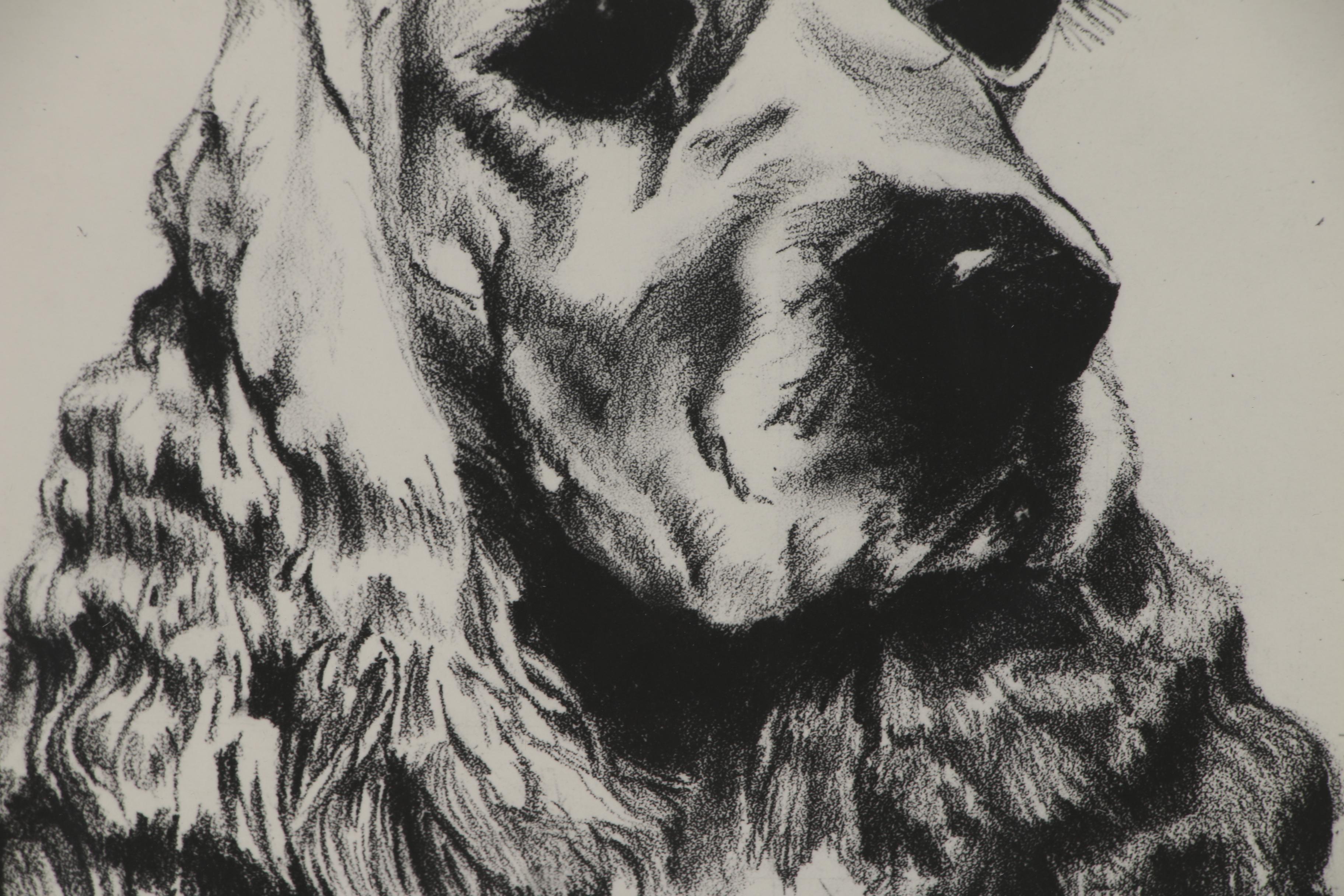 Pair of Dog Lithographs After Al Dobson, 20th Century | EBTH