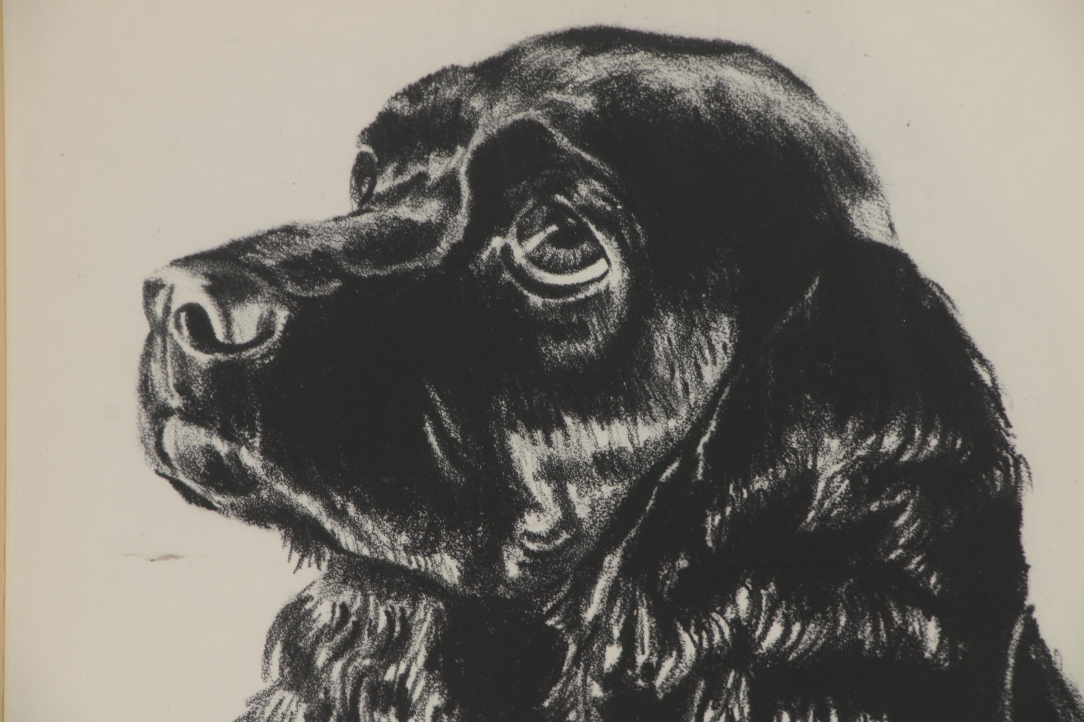 Pair of Dog Lithographs After Al Dobson, 20th Century | EBTH