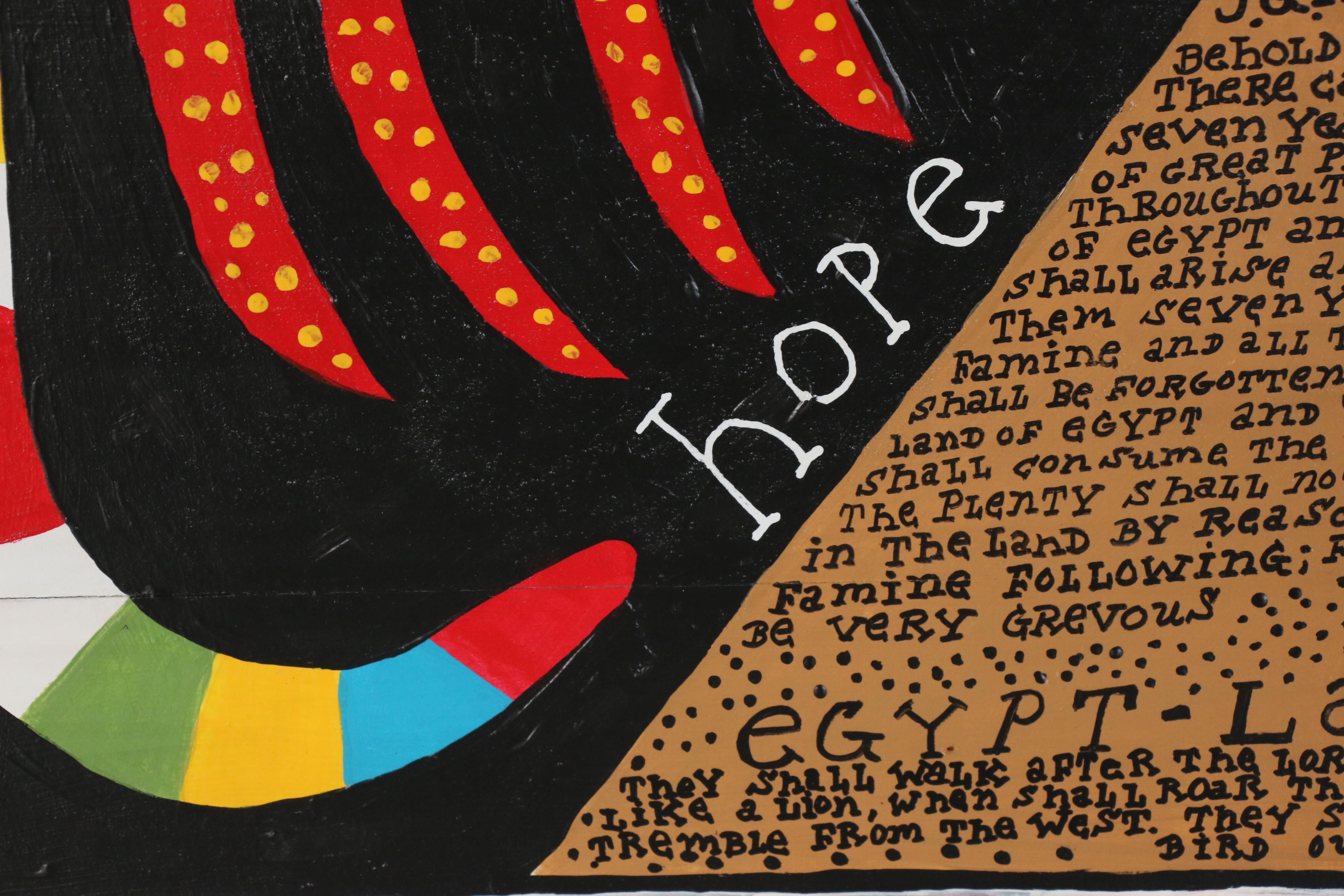 Jim Gary Phillips Folk Art Acrylic Painting "The New Bird" | EBTH