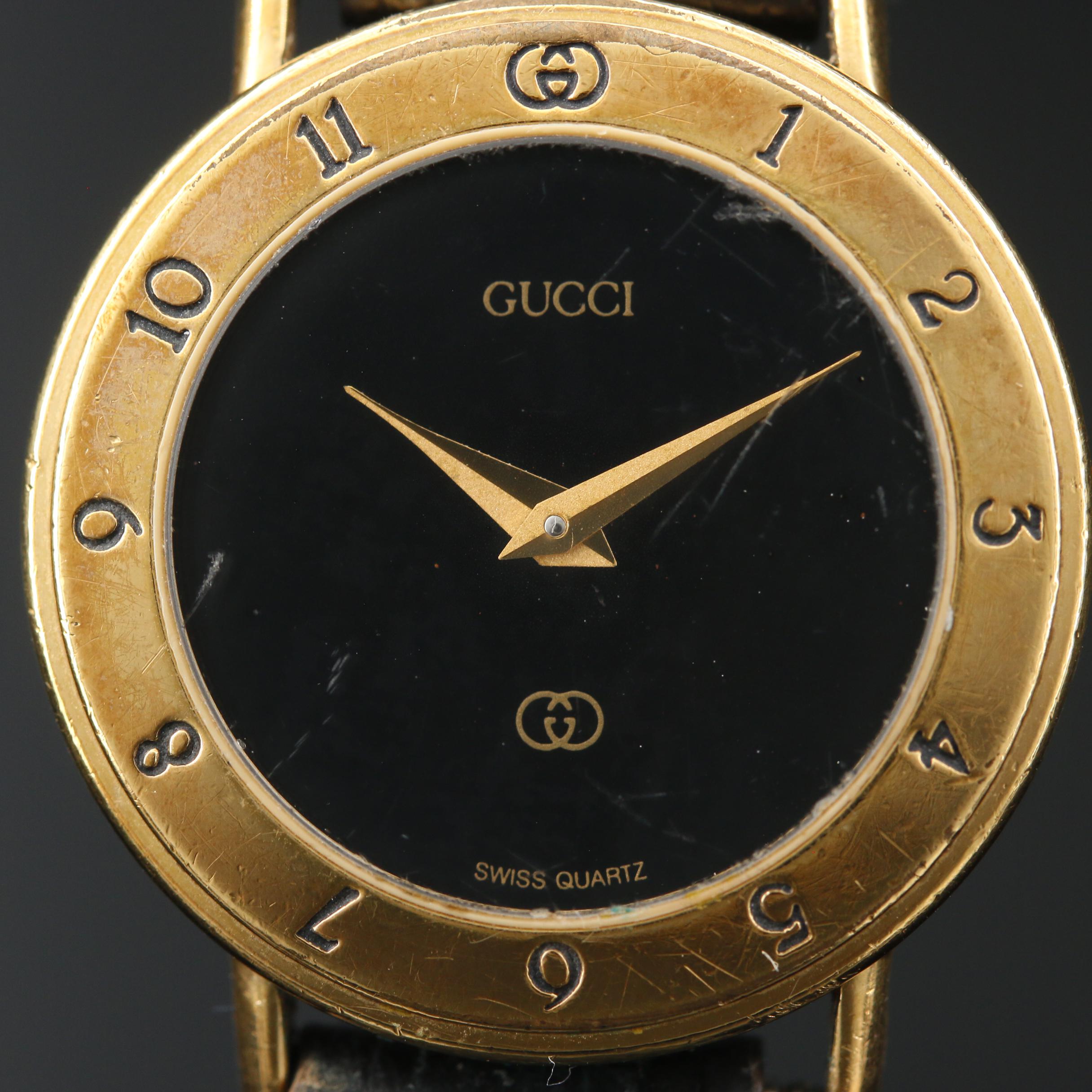 Vintage Gucci 3000L Gold Tone Quartz Wristwatch | EBTH