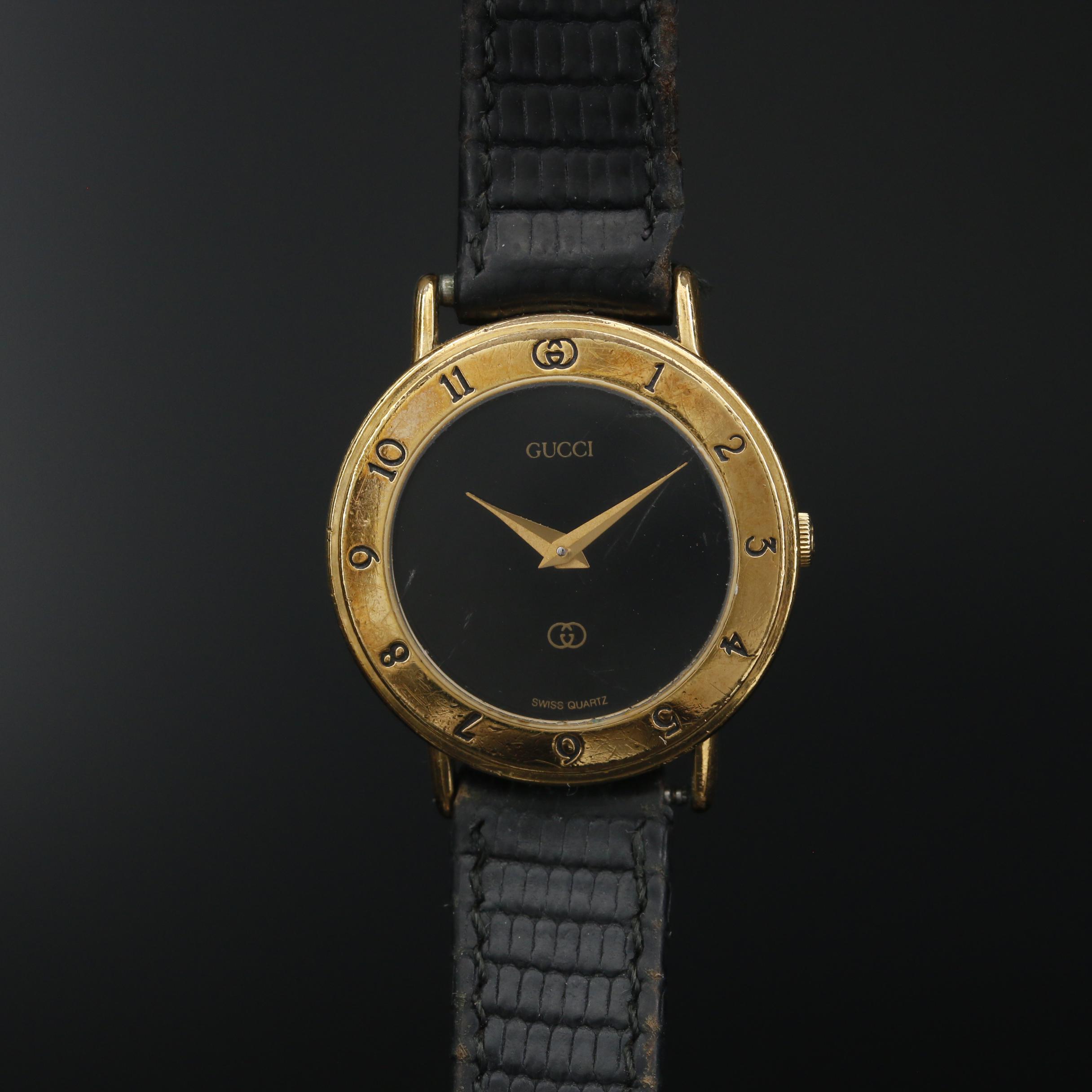 Vintage Gucci 3000L Gold Tone Quartz Wristwatch | EBTH