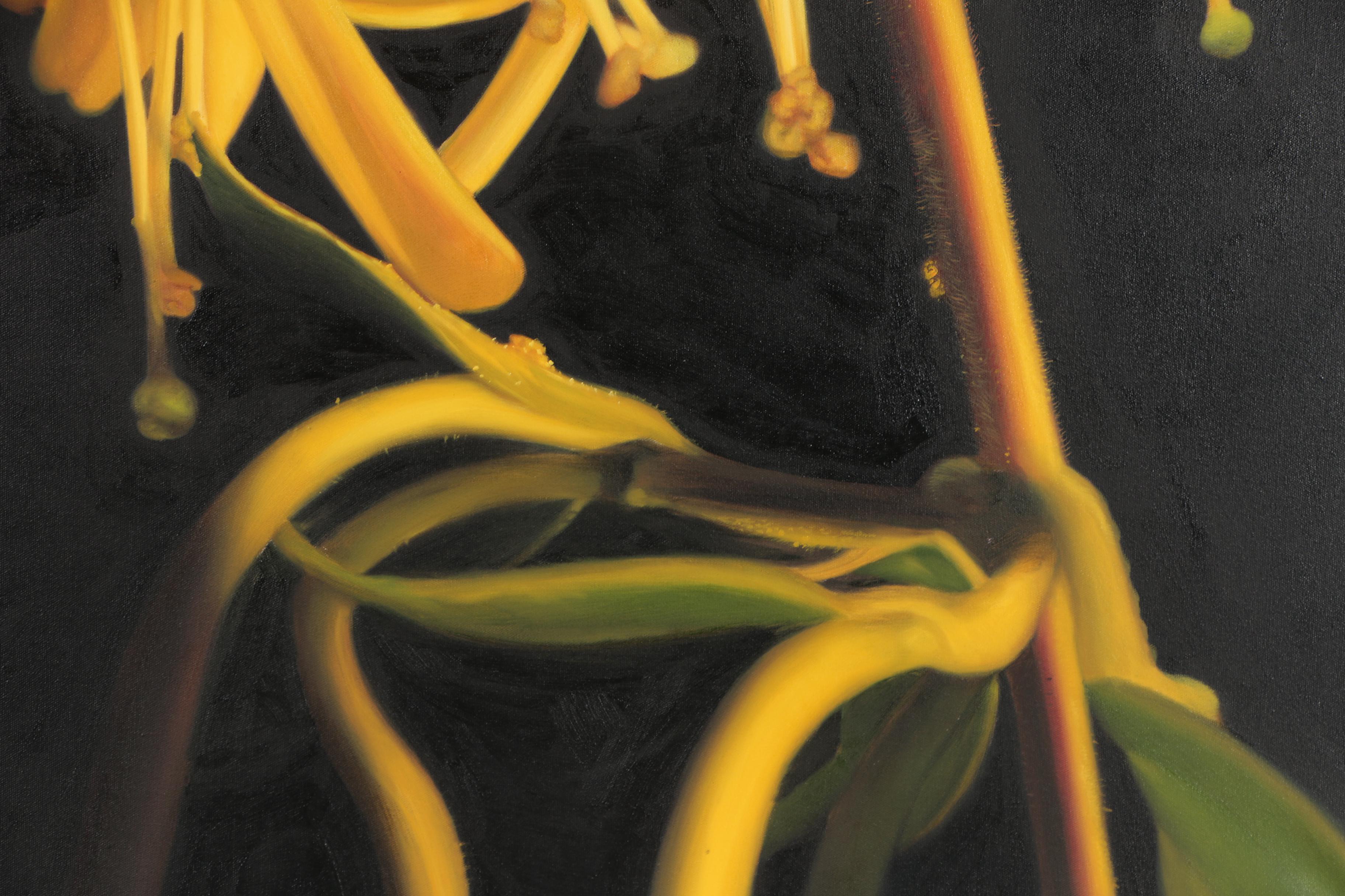 Andrew Stalder Monumental Photorealist Floral Oil Painting | EBTH