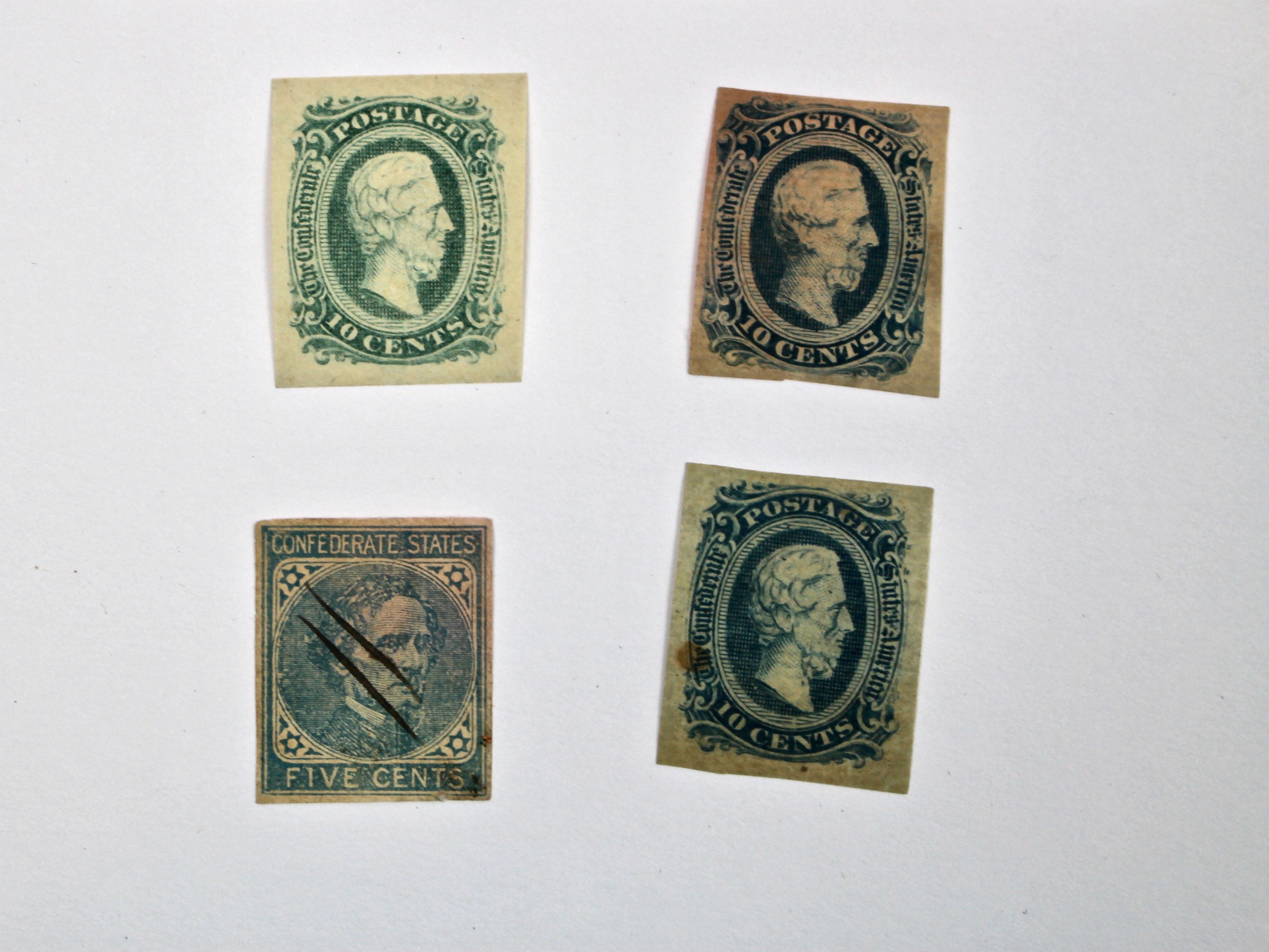 Fifteen Confederate States of America Postage Stamps | EBTH