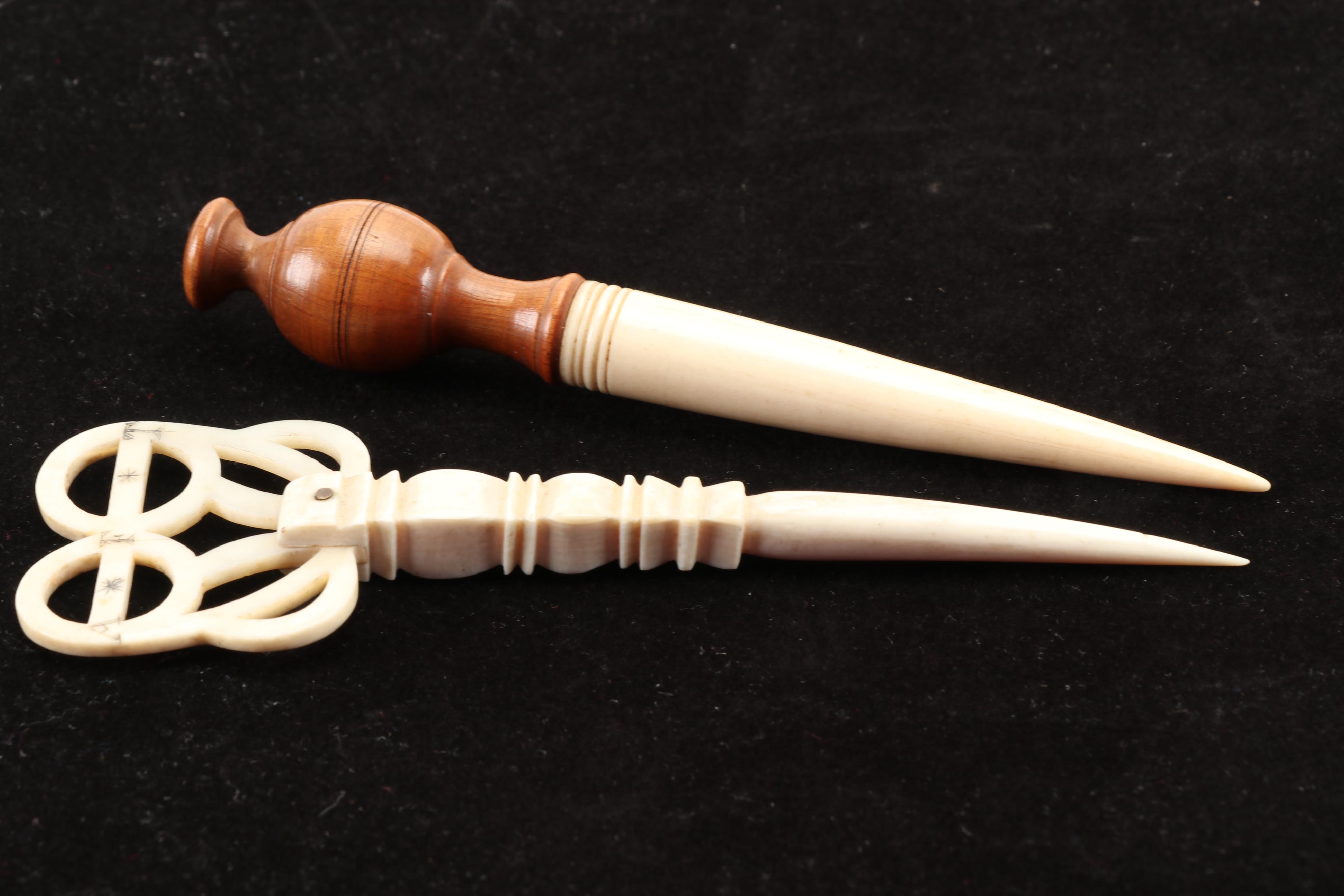 Carved Whalebone Sailor's Fids, 19th Century | EBTH