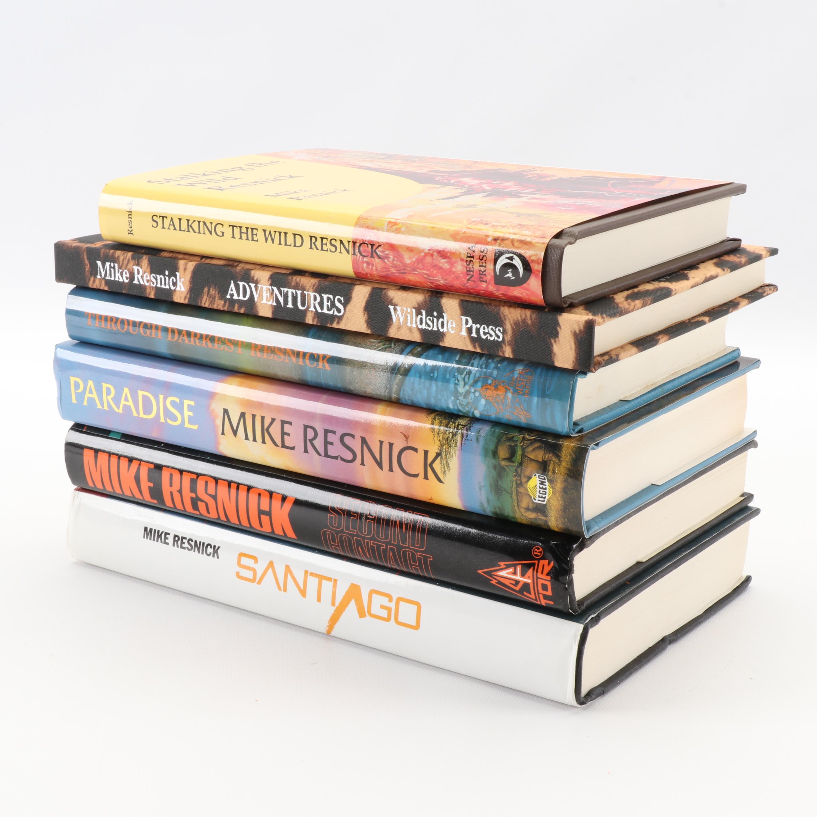 Mike Resnick Books Including Signed "Stalking the Wild Resnick" and ...