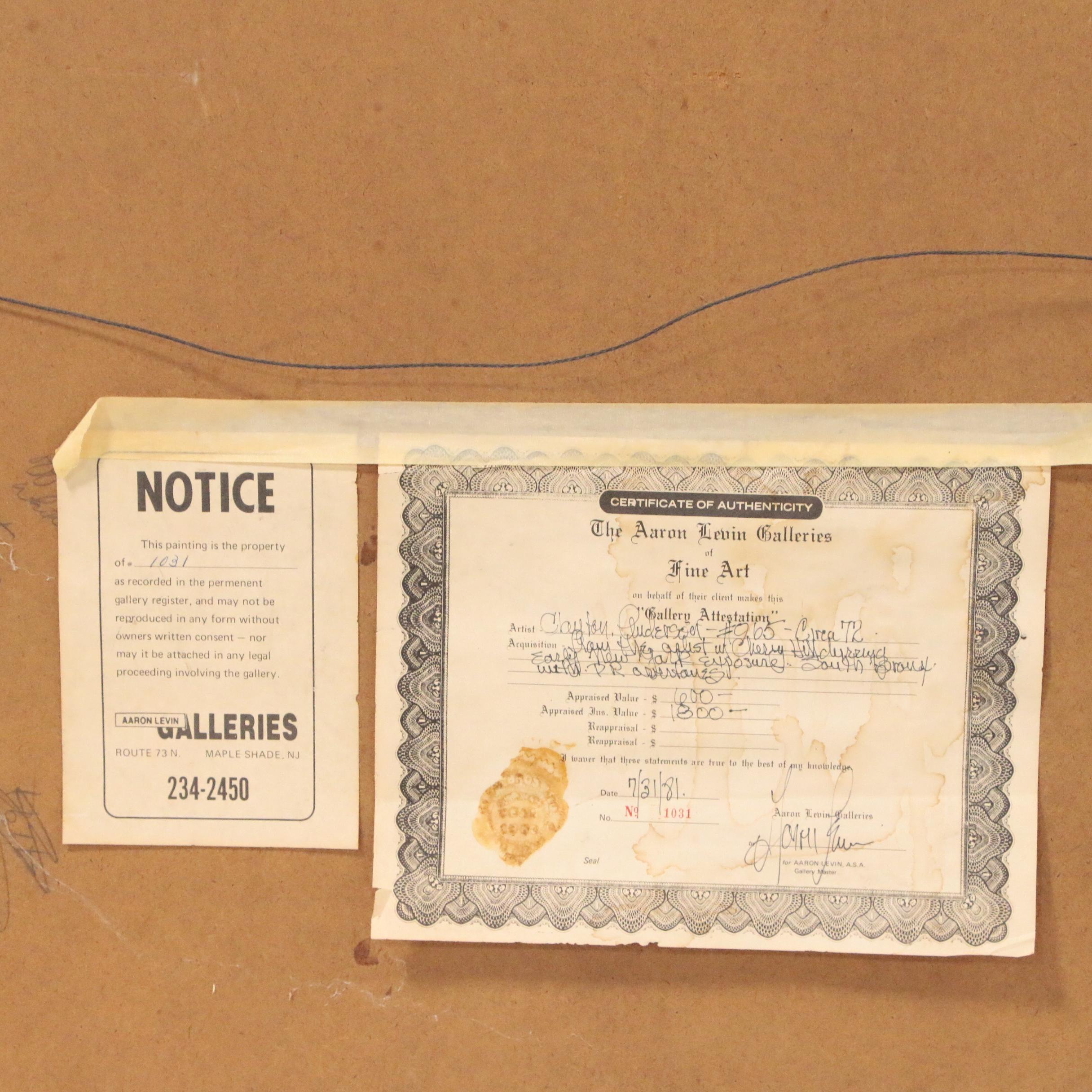 Clayton Anderson Surrealist Style Oil Painting, 1972 | EBTH