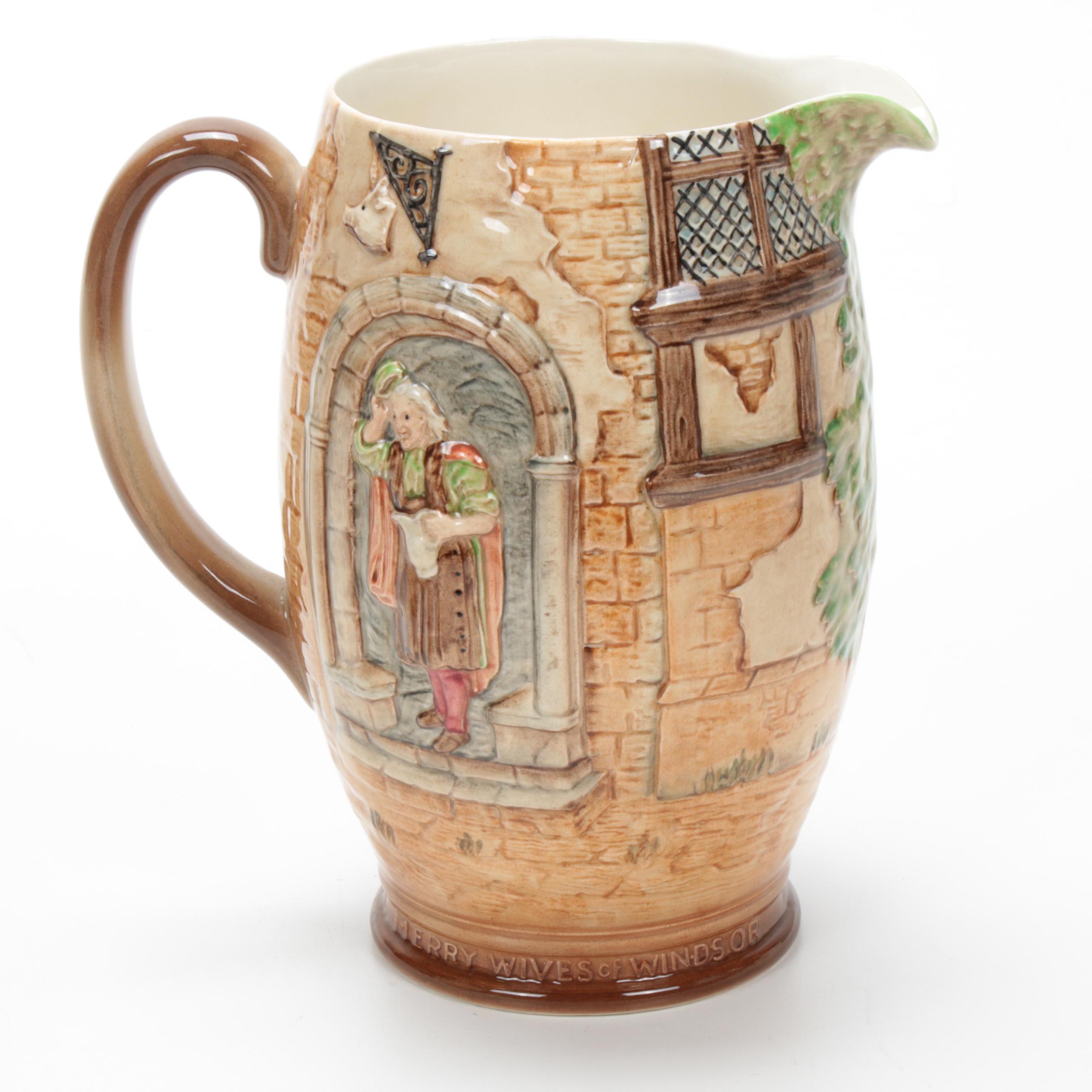 Beswick "Merry Wives of Windsor" Pitcher and Toby Style Character ...