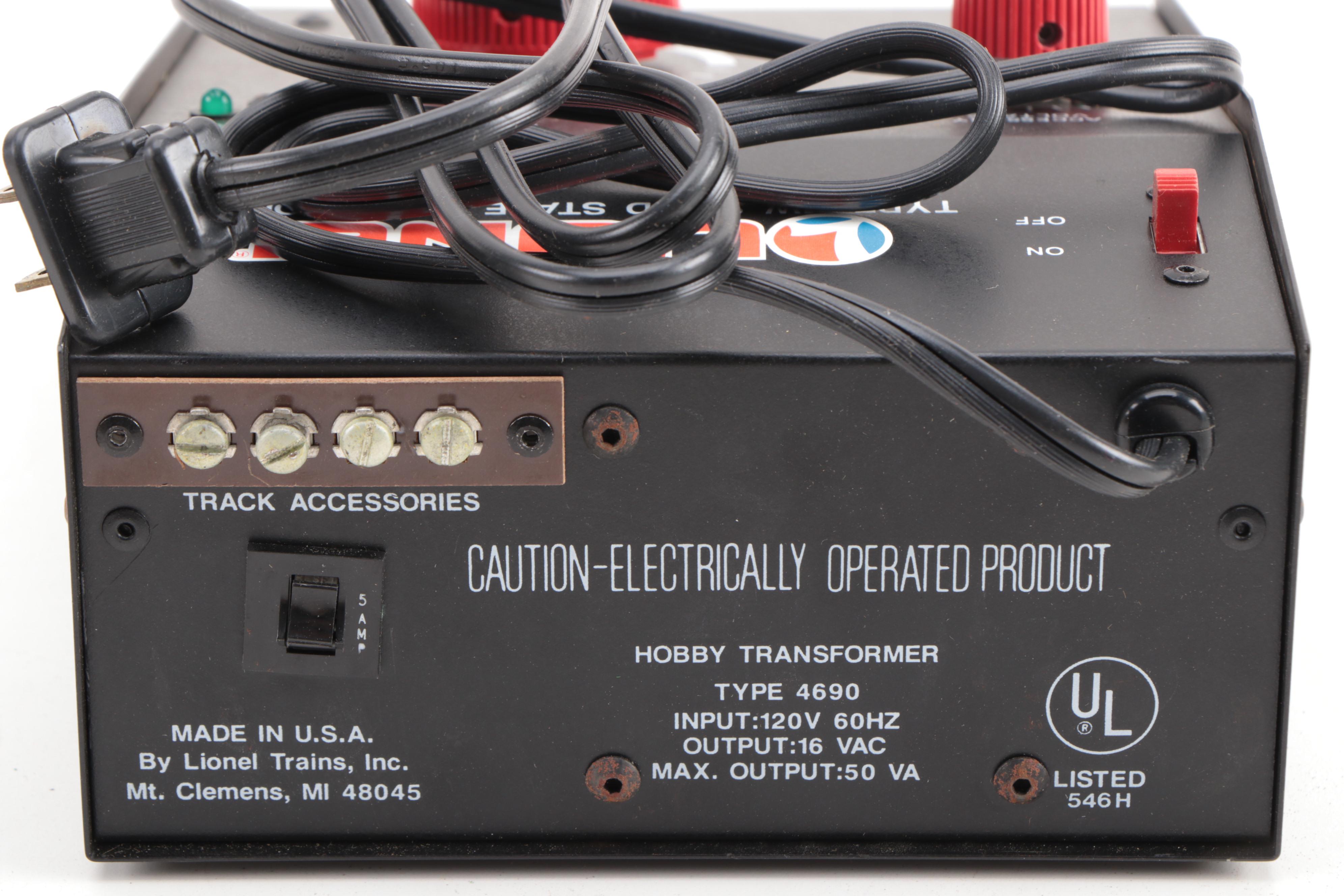 Train Accessories and Track with Lionel O/027 Gauge MW Transformer in ...