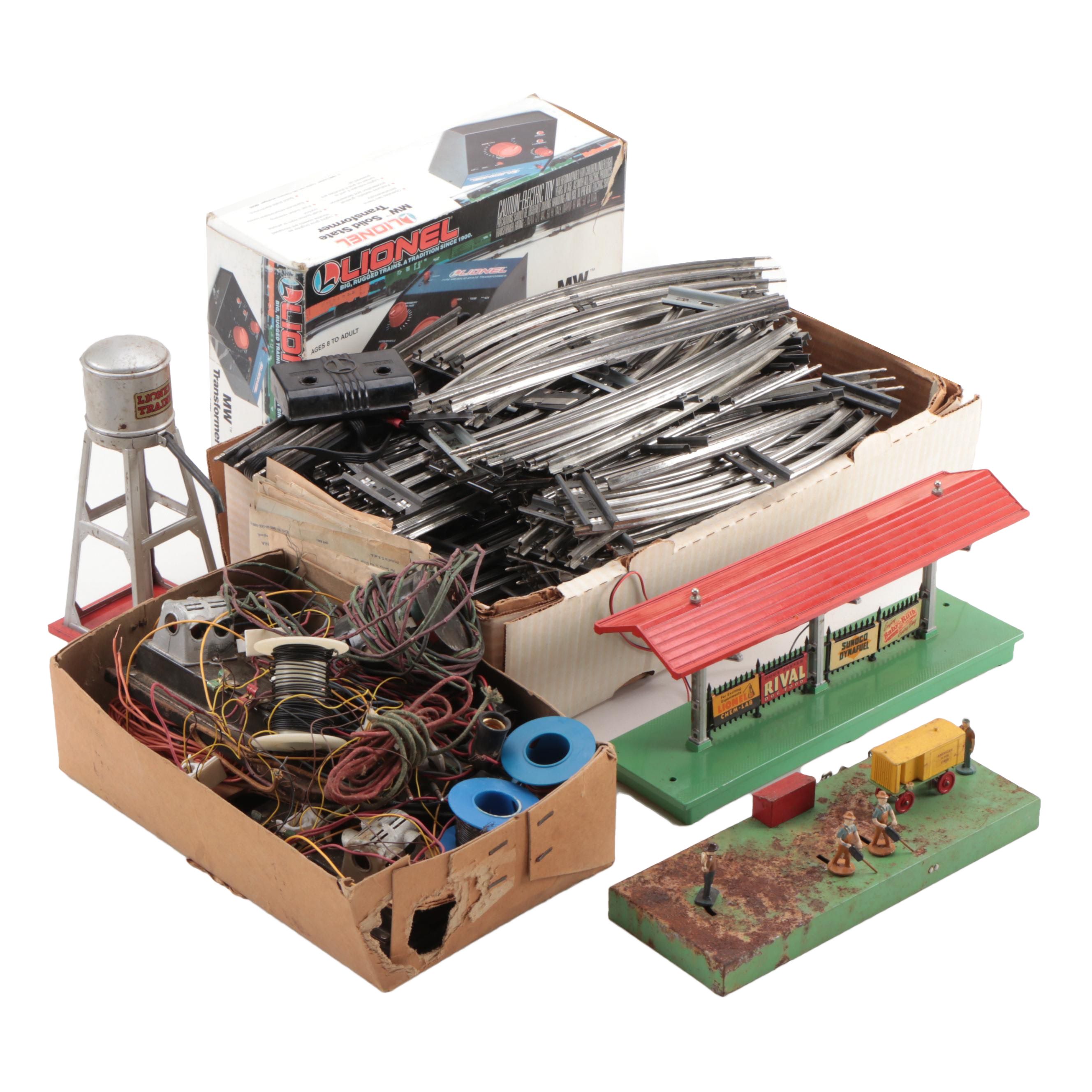 Train Accessories and Track with Lionel O/027 Gauge MW Transformer in ...