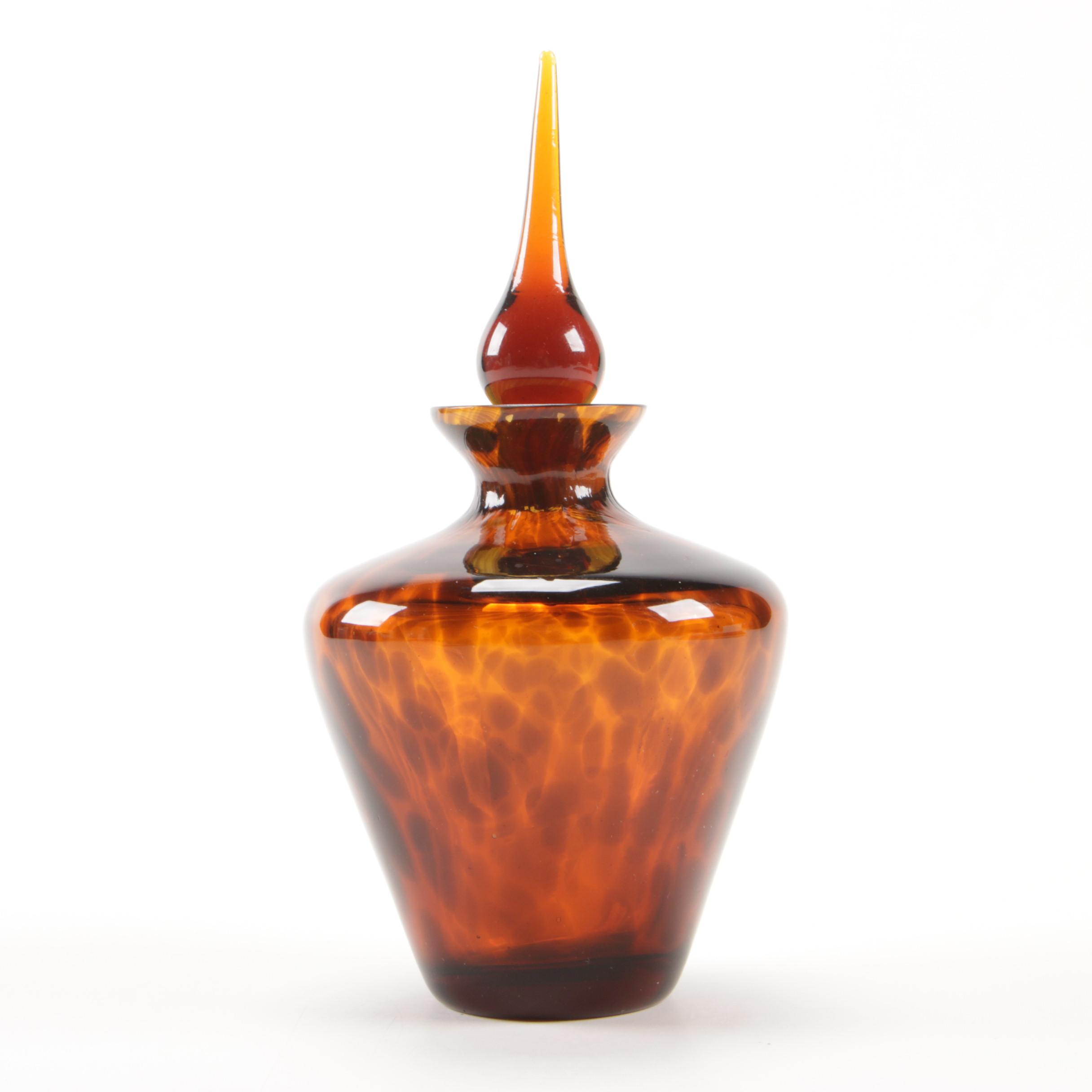 Tortoiseshell Glass Perfume Bottle | EBTH