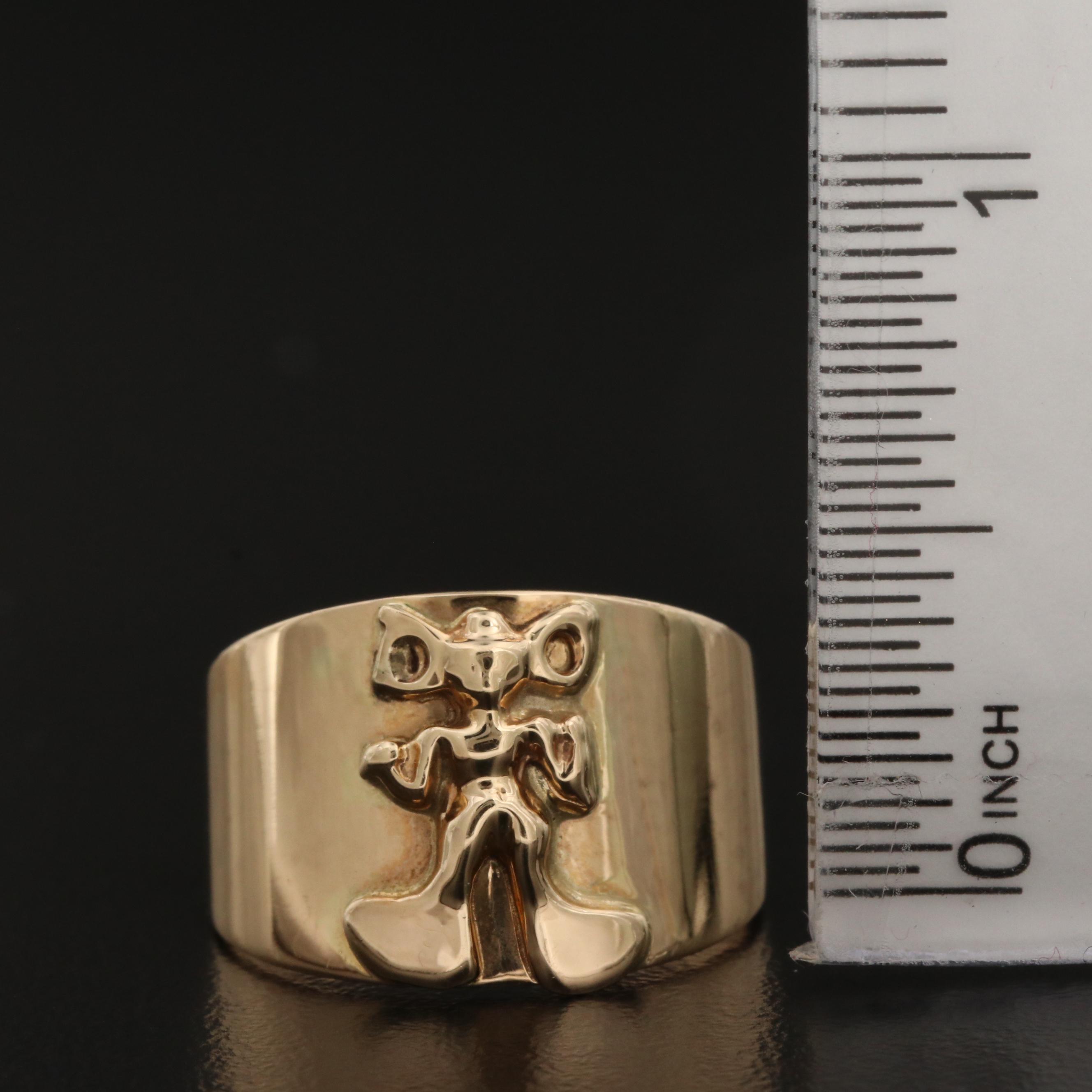 14K Gold Figural Ring | EBTH