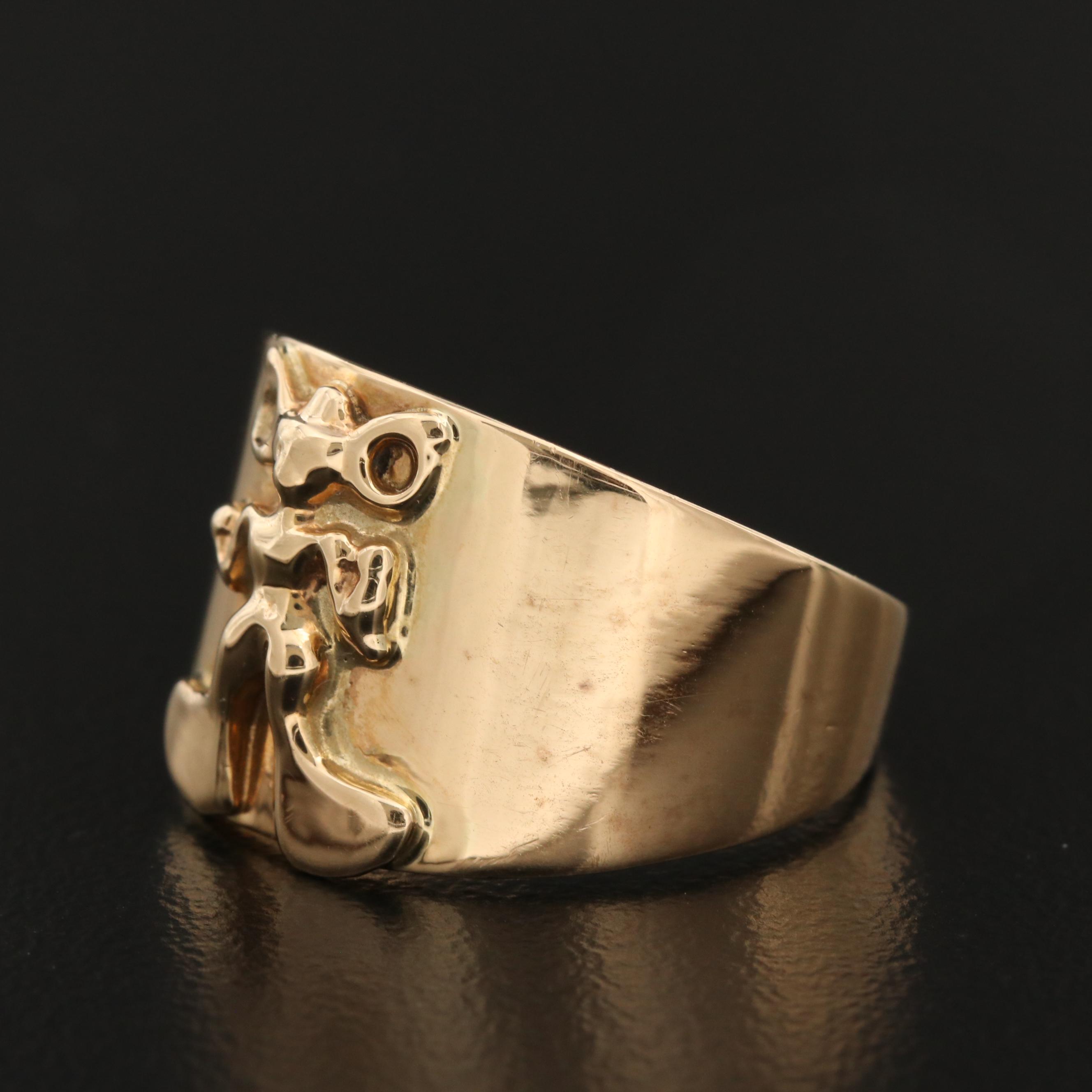 14K Gold Figural Ring | EBTH