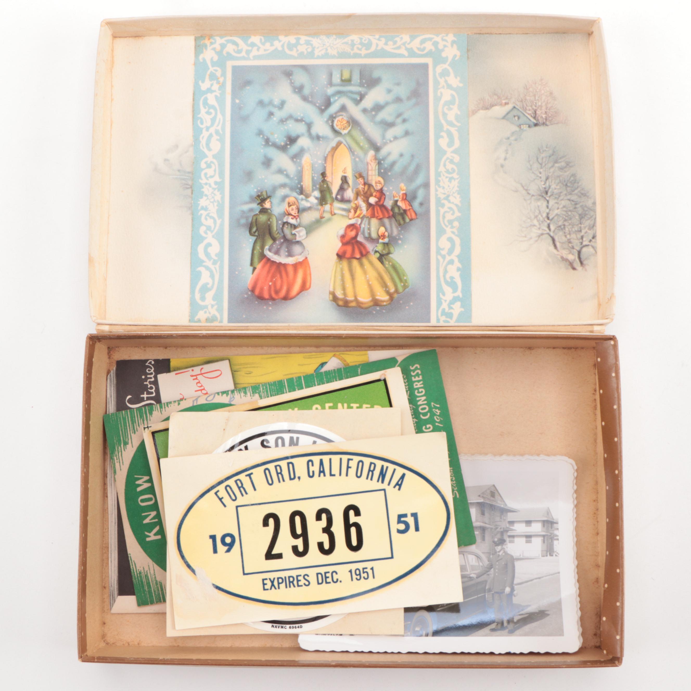 United States Army Separation Paperwork and Memorial Paperwork | EBTH