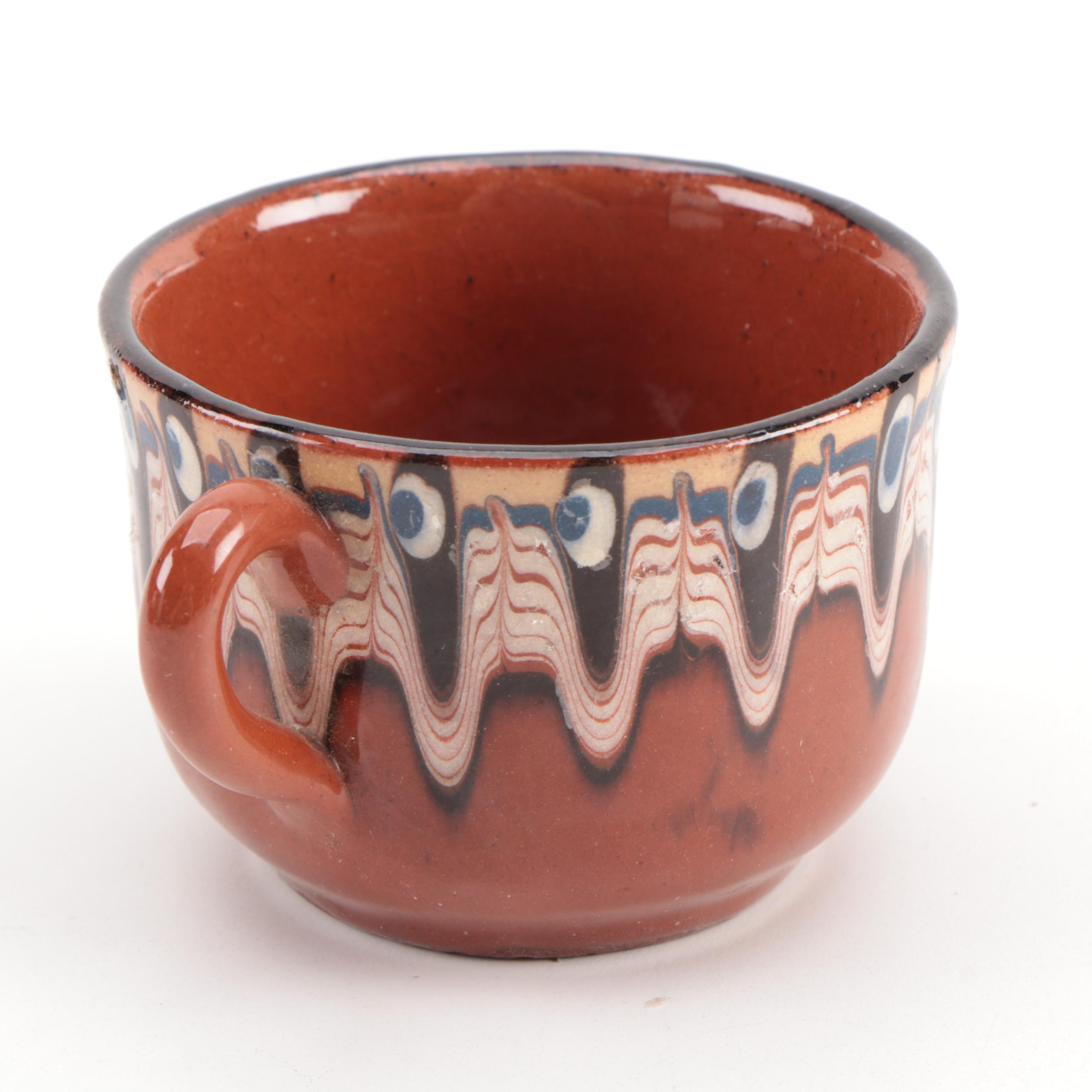 Bulgarian Troyan Redware Pottery Dinnerware and Teapot | EBTH