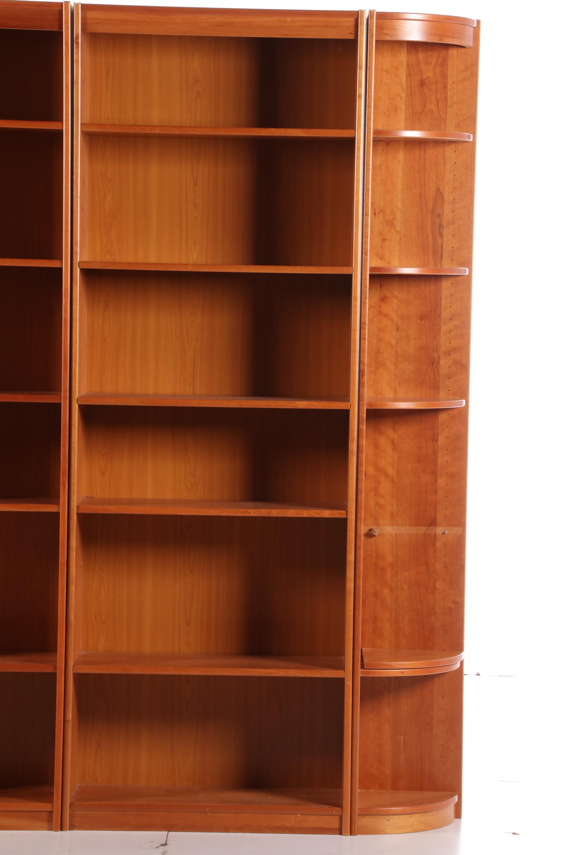 Danish Four-Unit Cherry Veneered Bookcases, Late 20th Century | EBTH