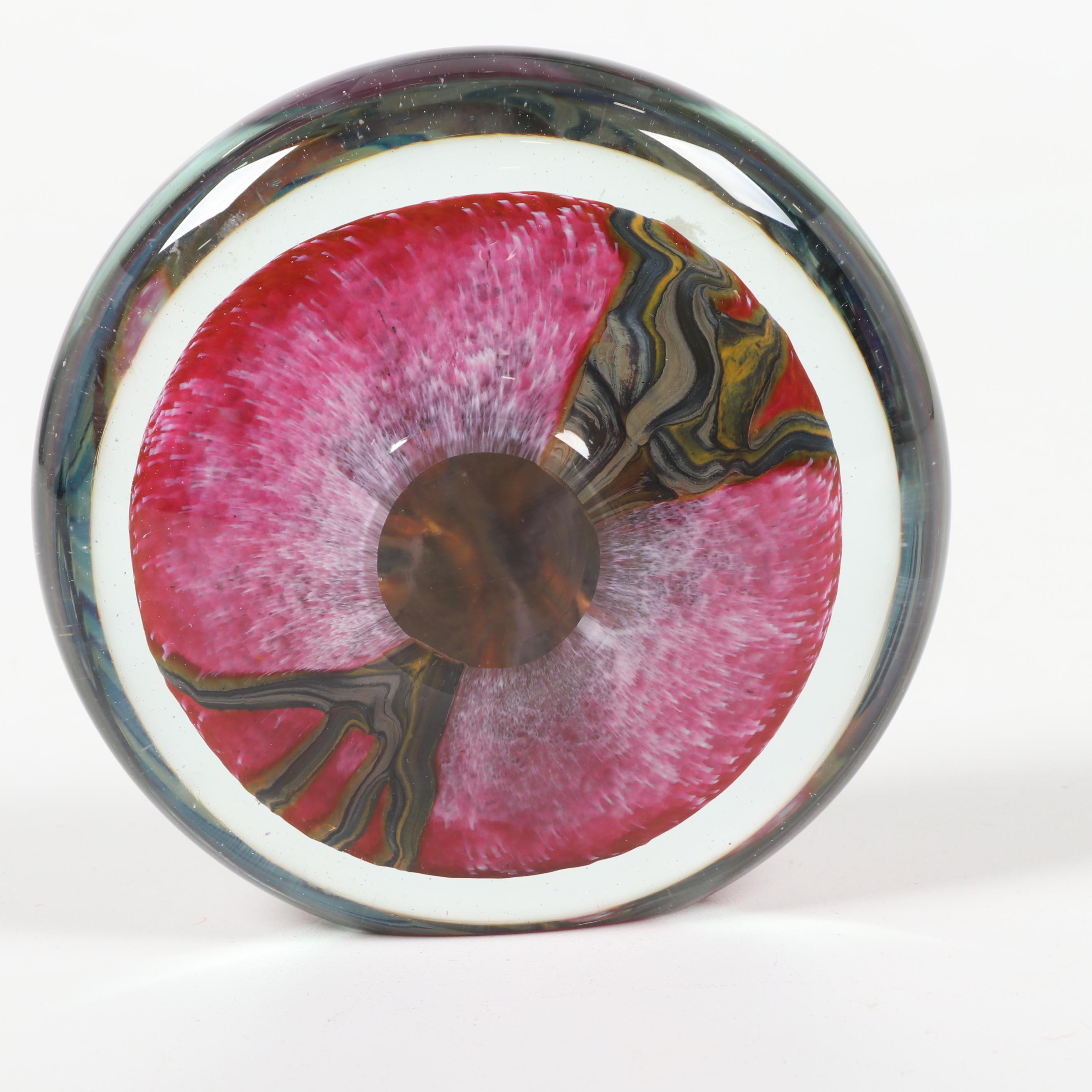 Robert Eickholt Handblown Art Glass Paperweight, 2010 | EBTH