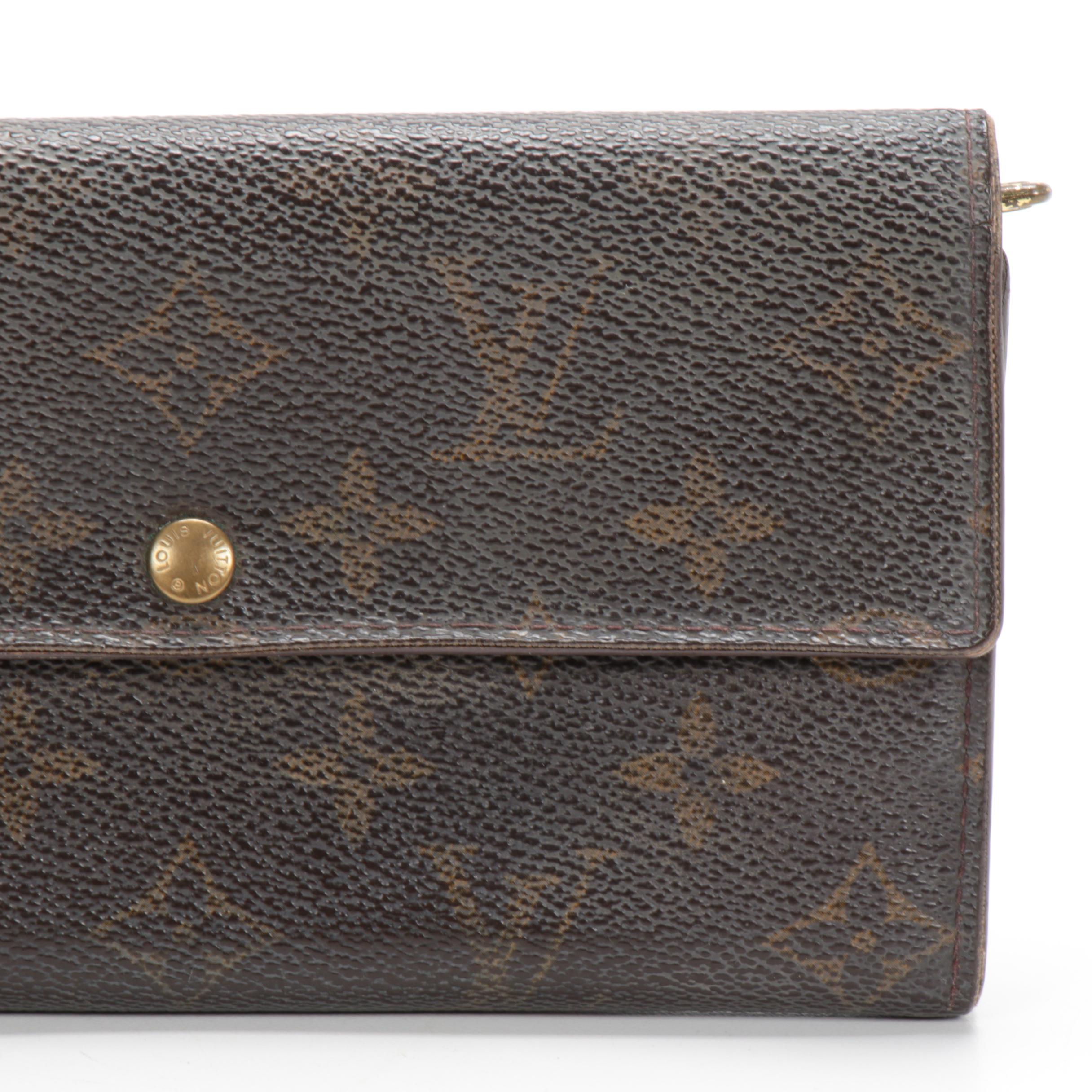 Louis Vuitton Portefeuille Sarah Long Bifold Wallet in Monogram Canvas ...