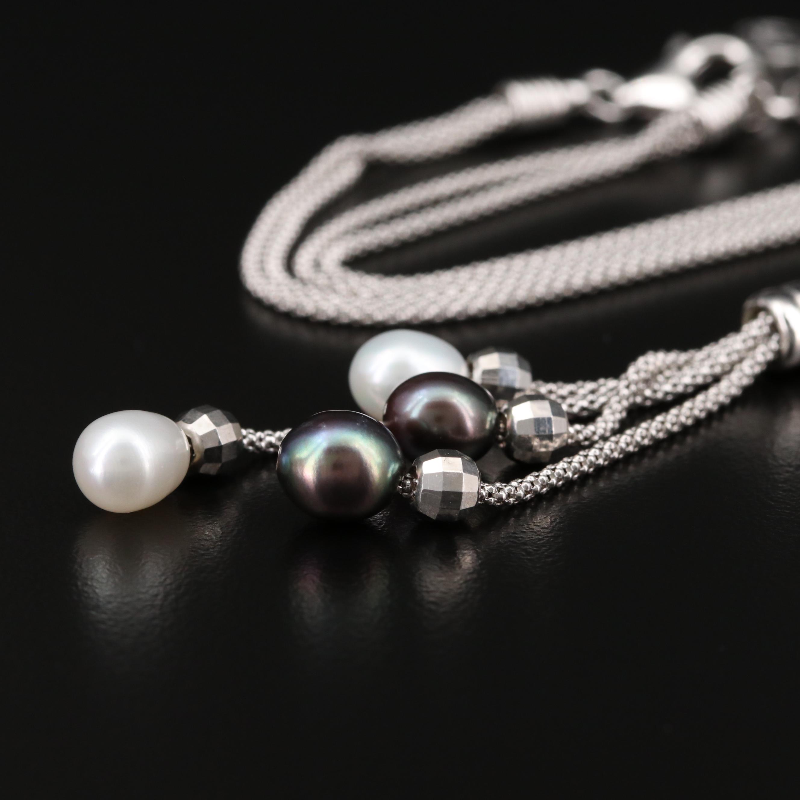 Frederic Duclos Sterling Cultured Pearl Necklace | EBTH