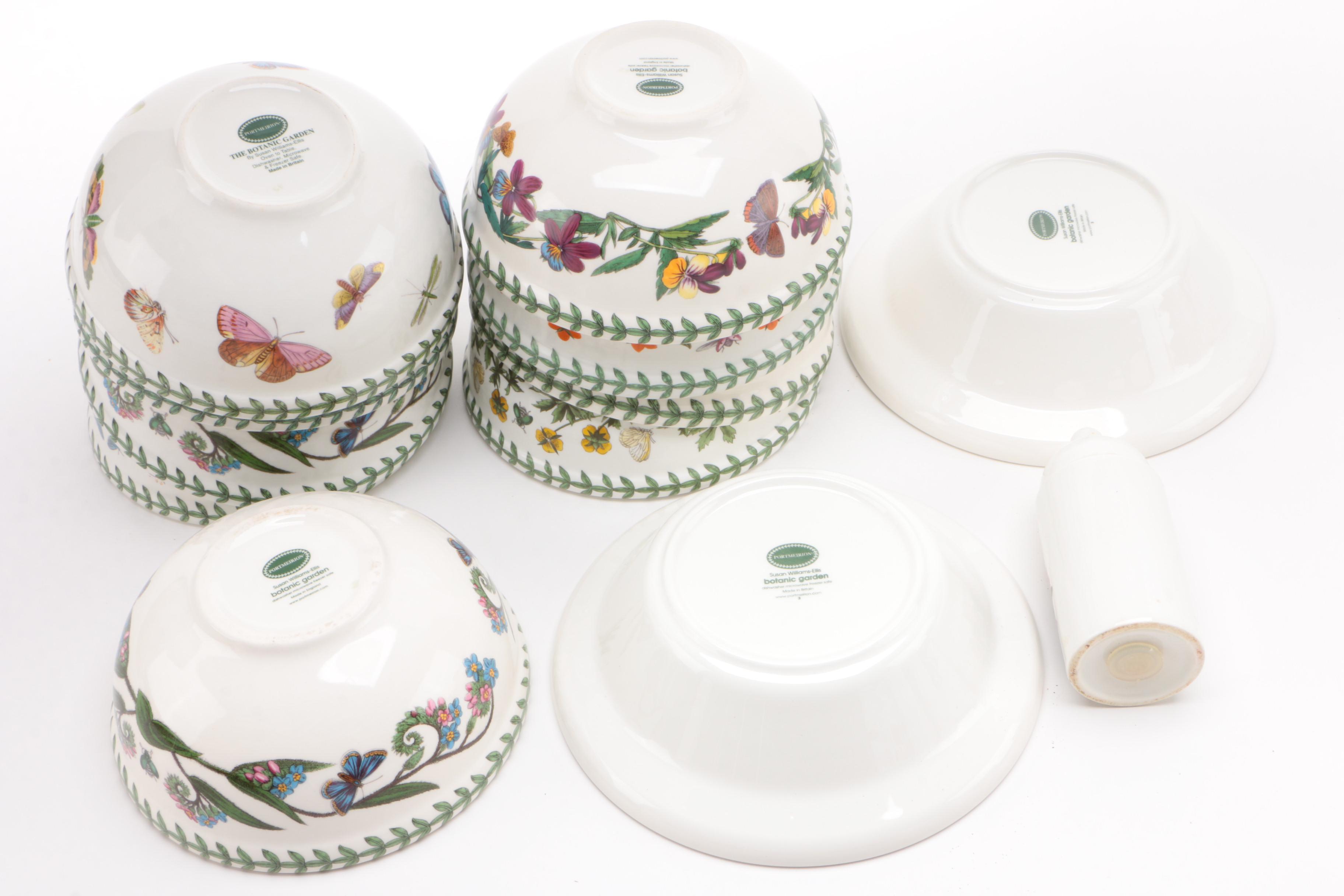 Portmeirion "Botanic Garden" Ceramic Dinnerware Set, Late 20th Century ...