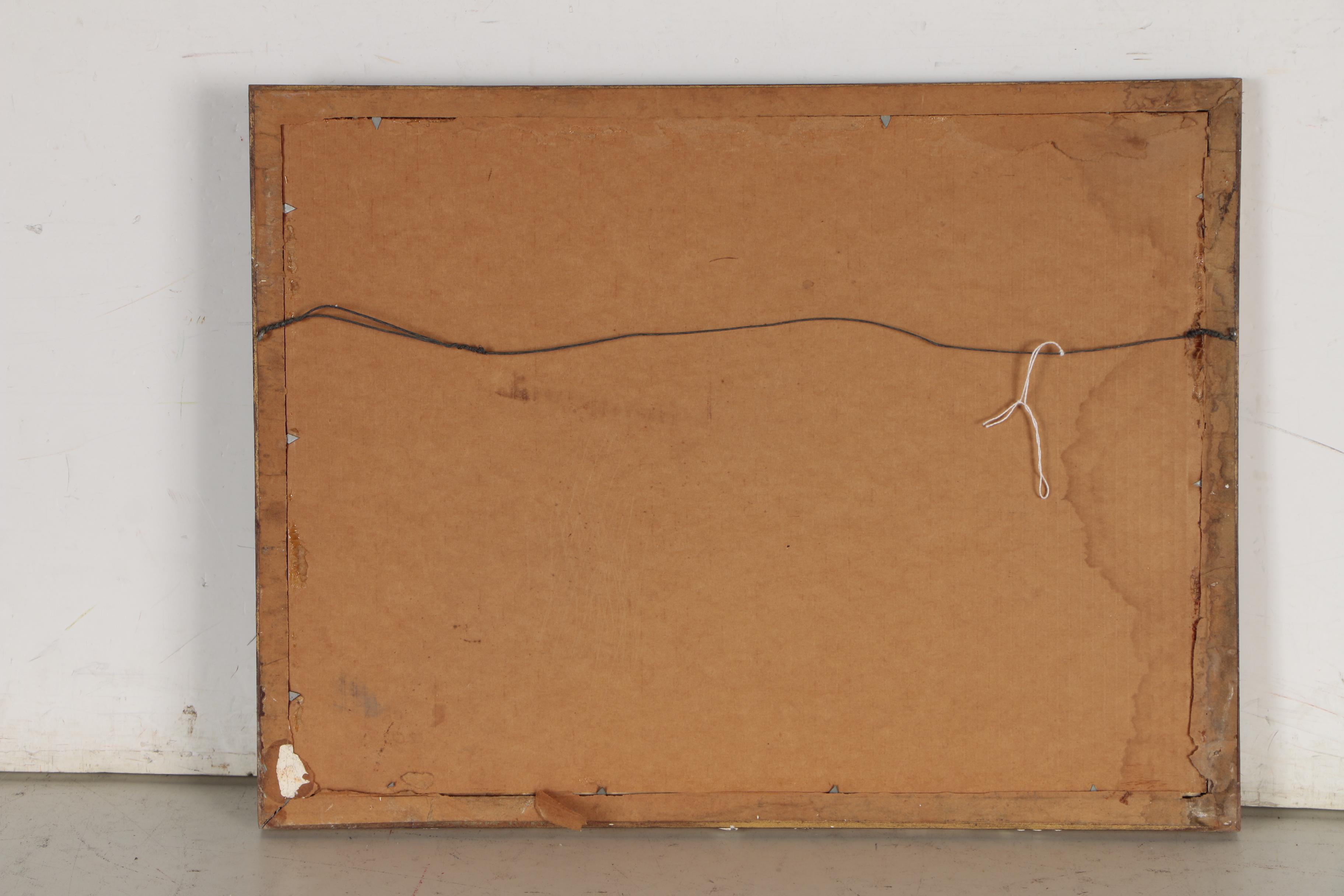 George Biddle Abstract Embellished Watercolor Painting, Mid-Late 20th ...