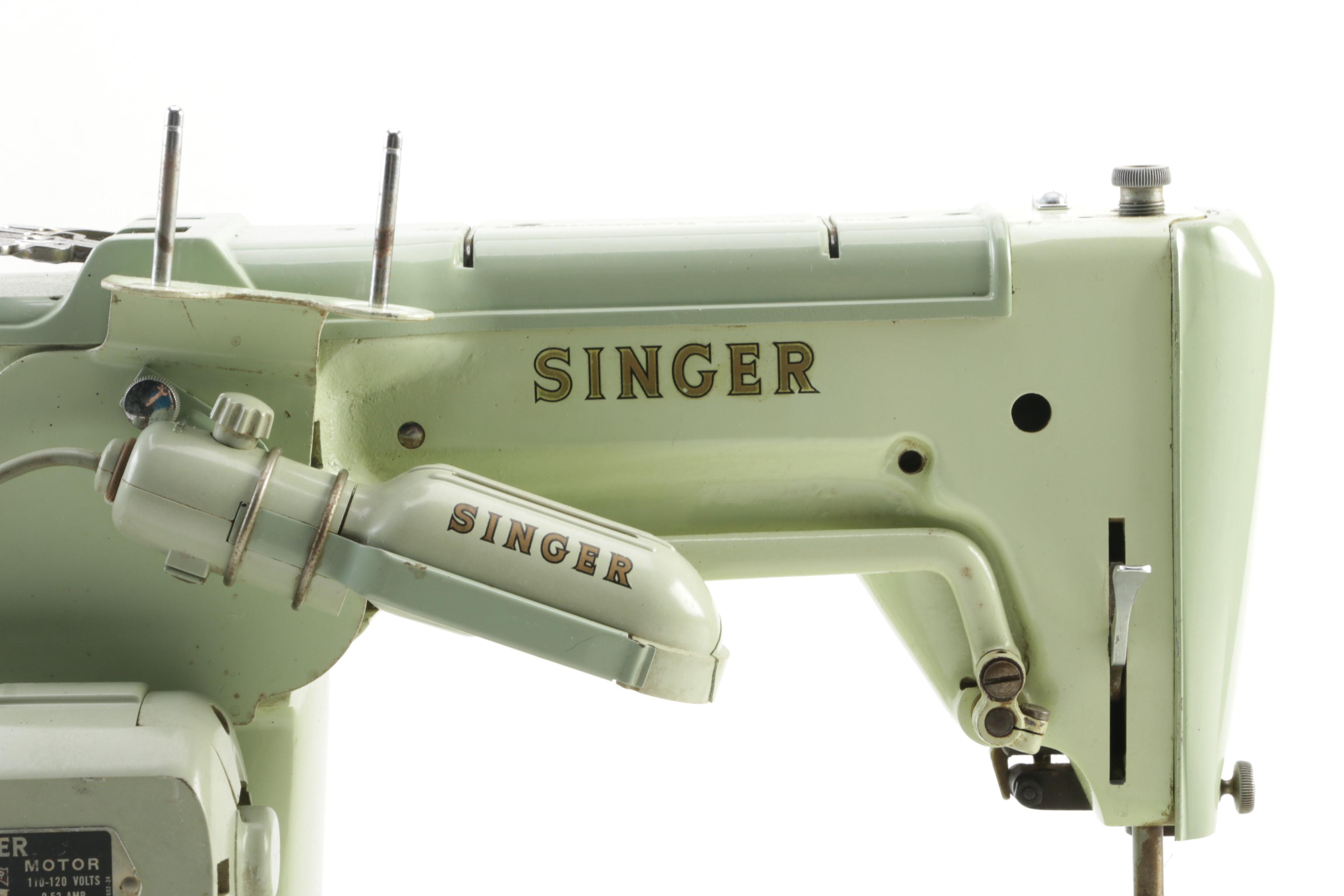 Singer Model 319W Sewing Machine with Case, 1950s | EBTH