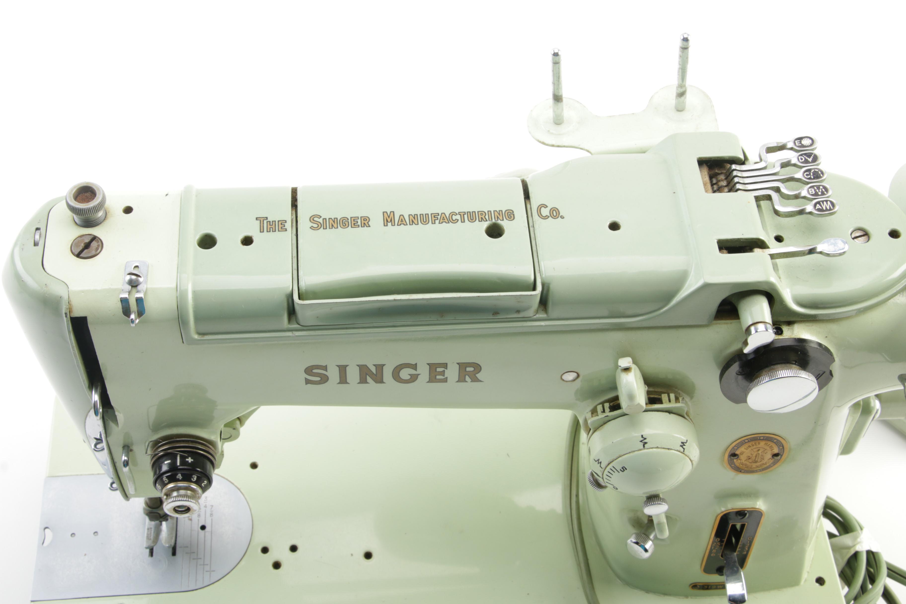 Singer Model 319W Sewing Machine with Case, 1950s | EBTH