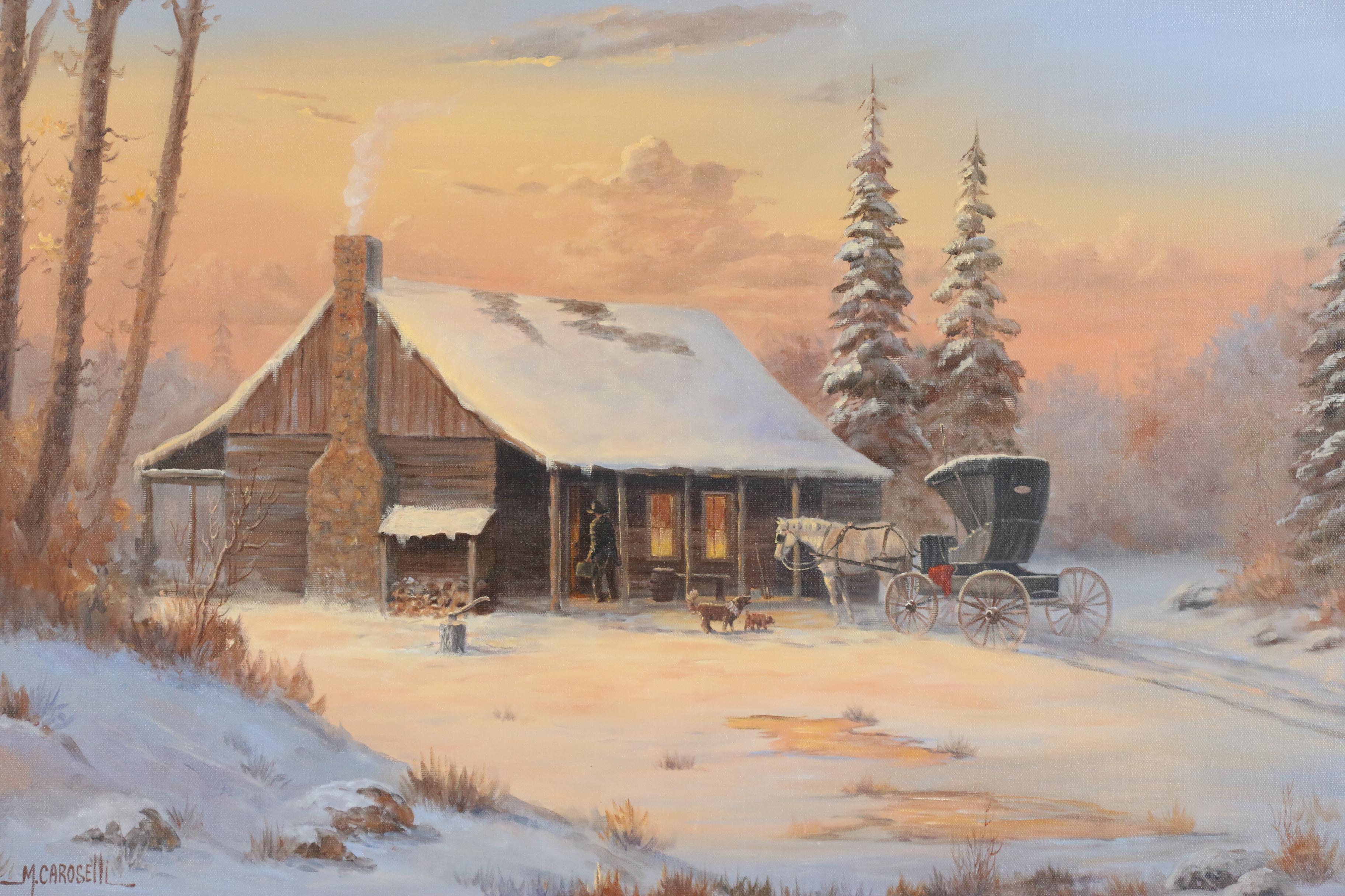 Marianne Caroselli Oil Painting "Second Barn" | EBTH