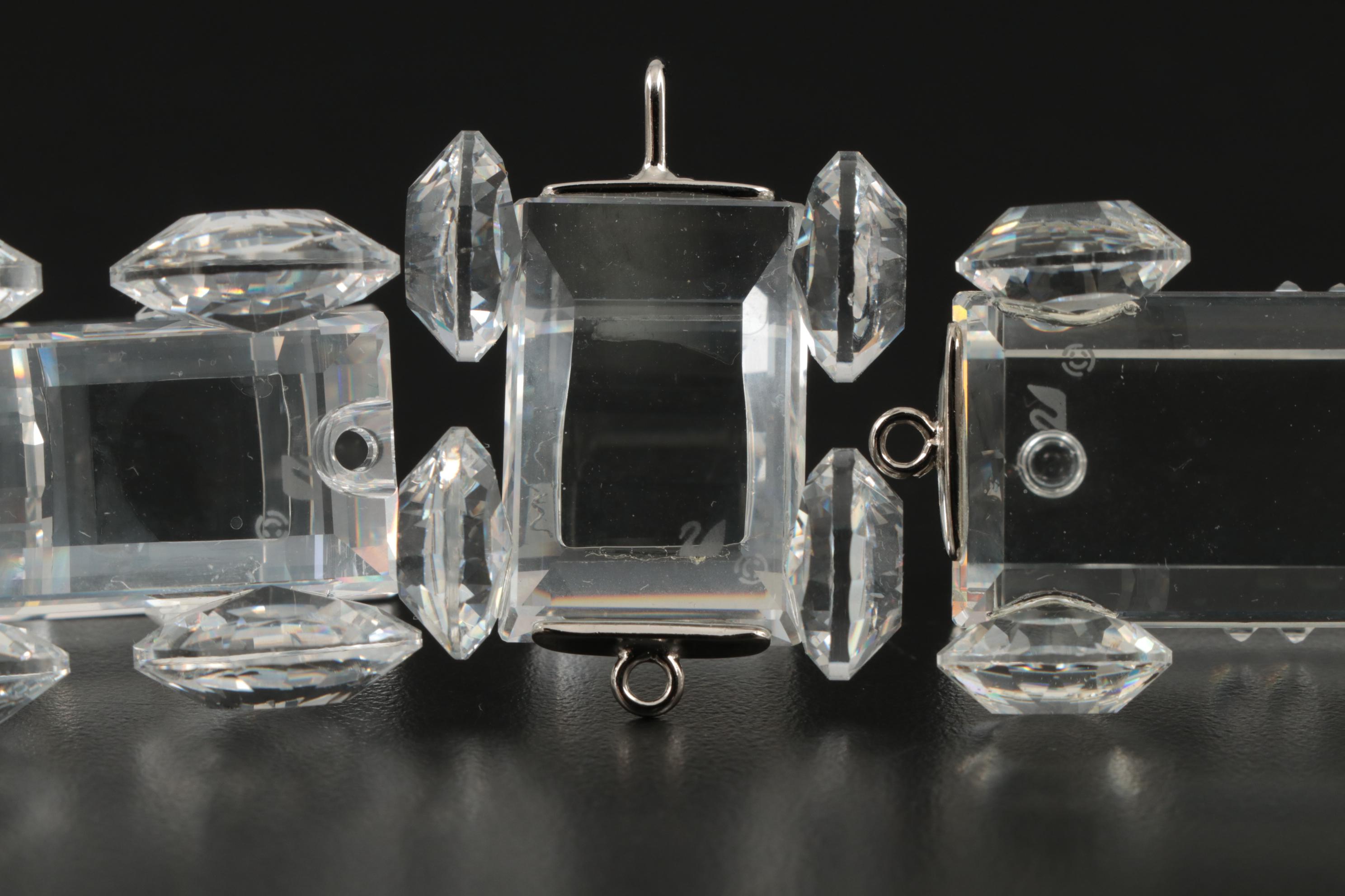 Swarovski "When We Were Young" Six Piece Crystal Train Set with Mirror ...