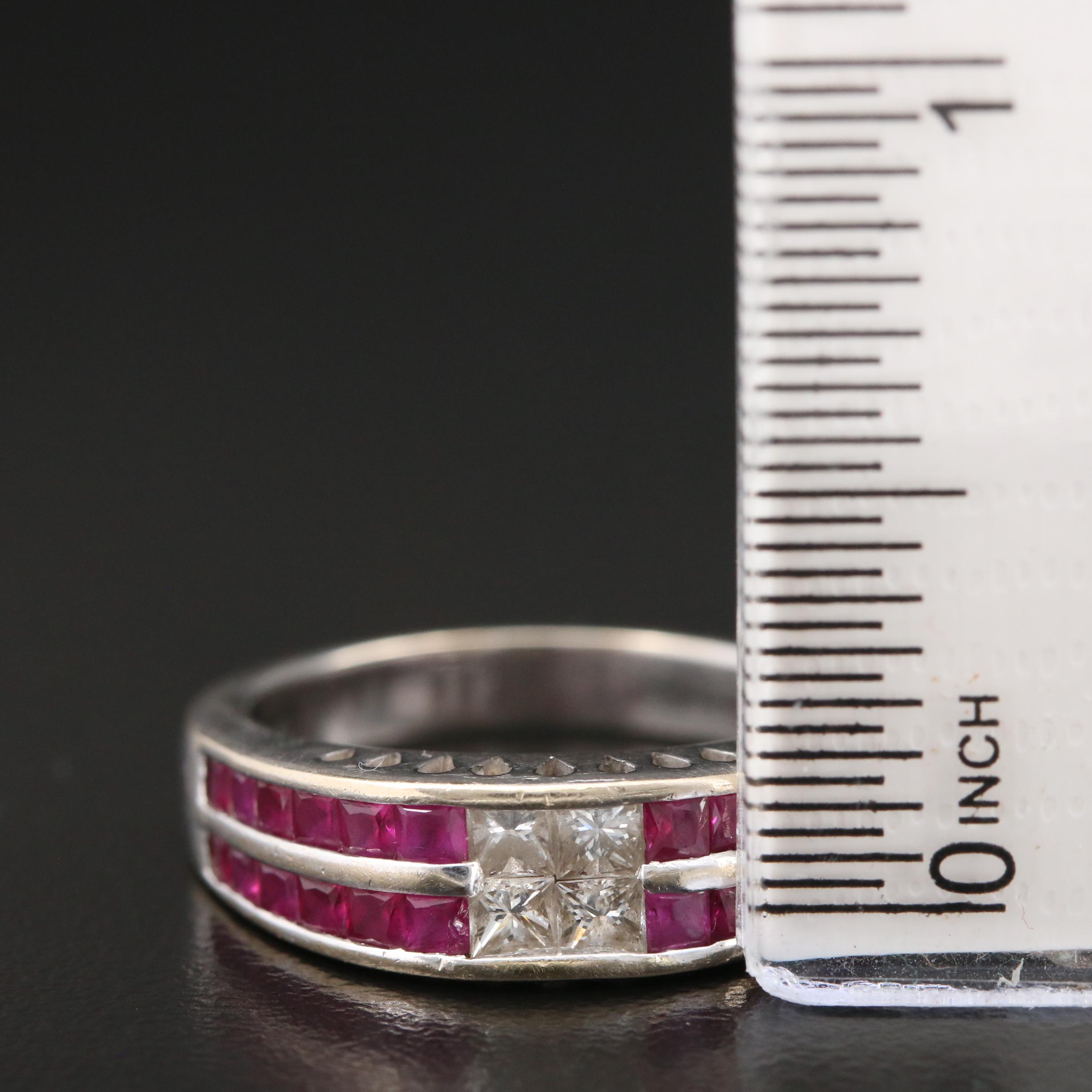 18K Gold Diamond and Ruby Ring | EBTH