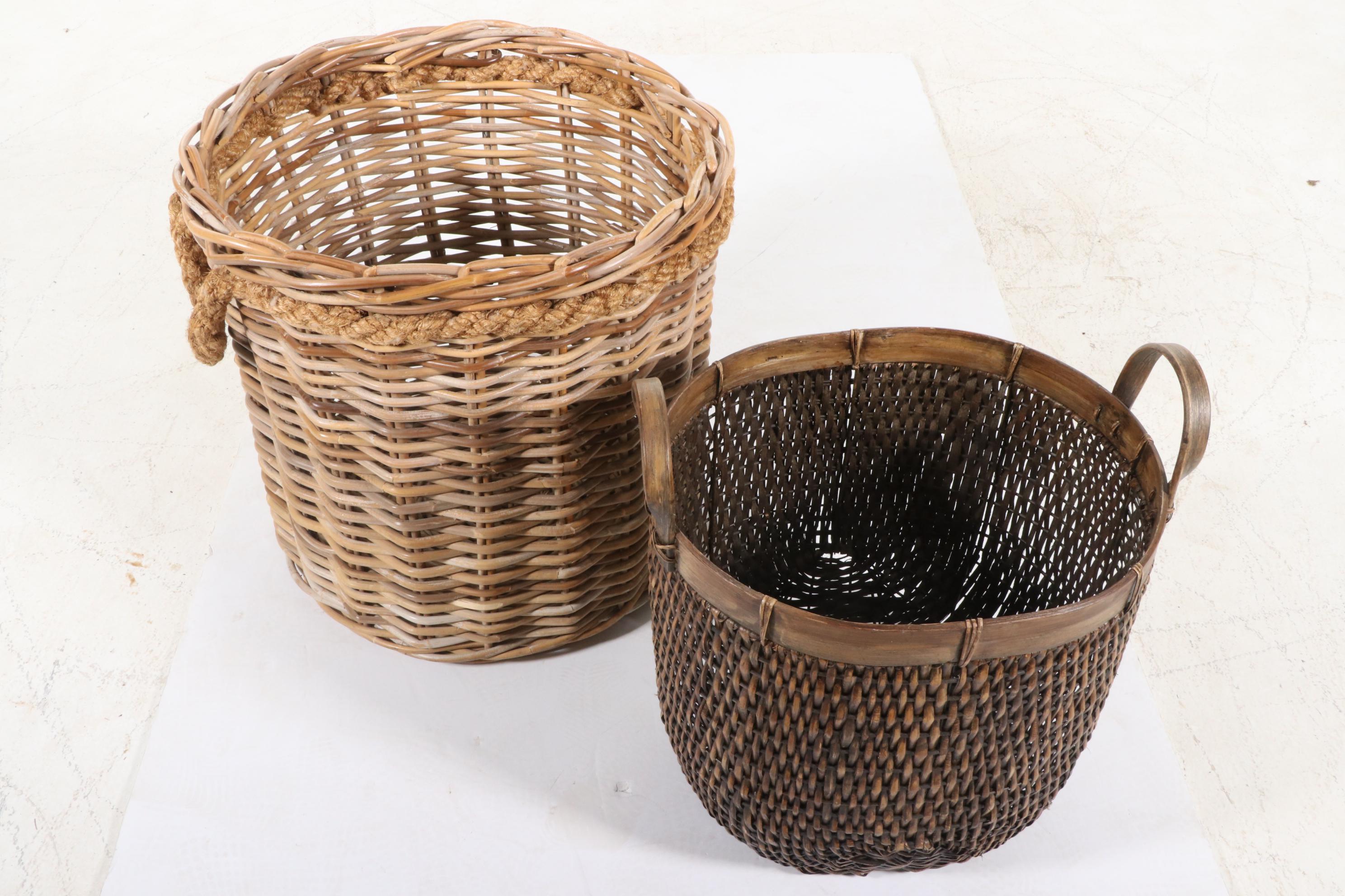 Large Decorative Baskets, Contemporary | EBTH