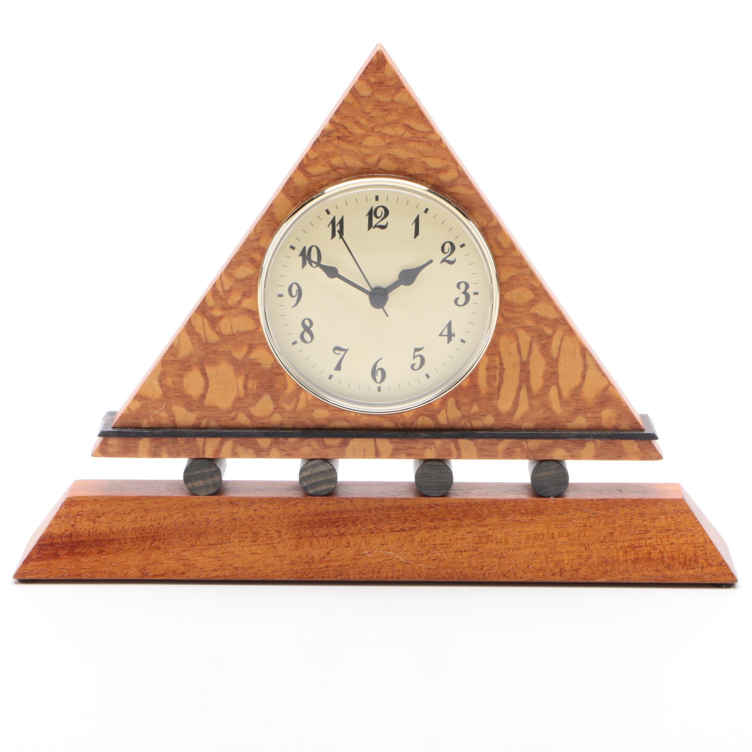 Kasnak Prairie Style Geometric Mantle Clock | EBTH