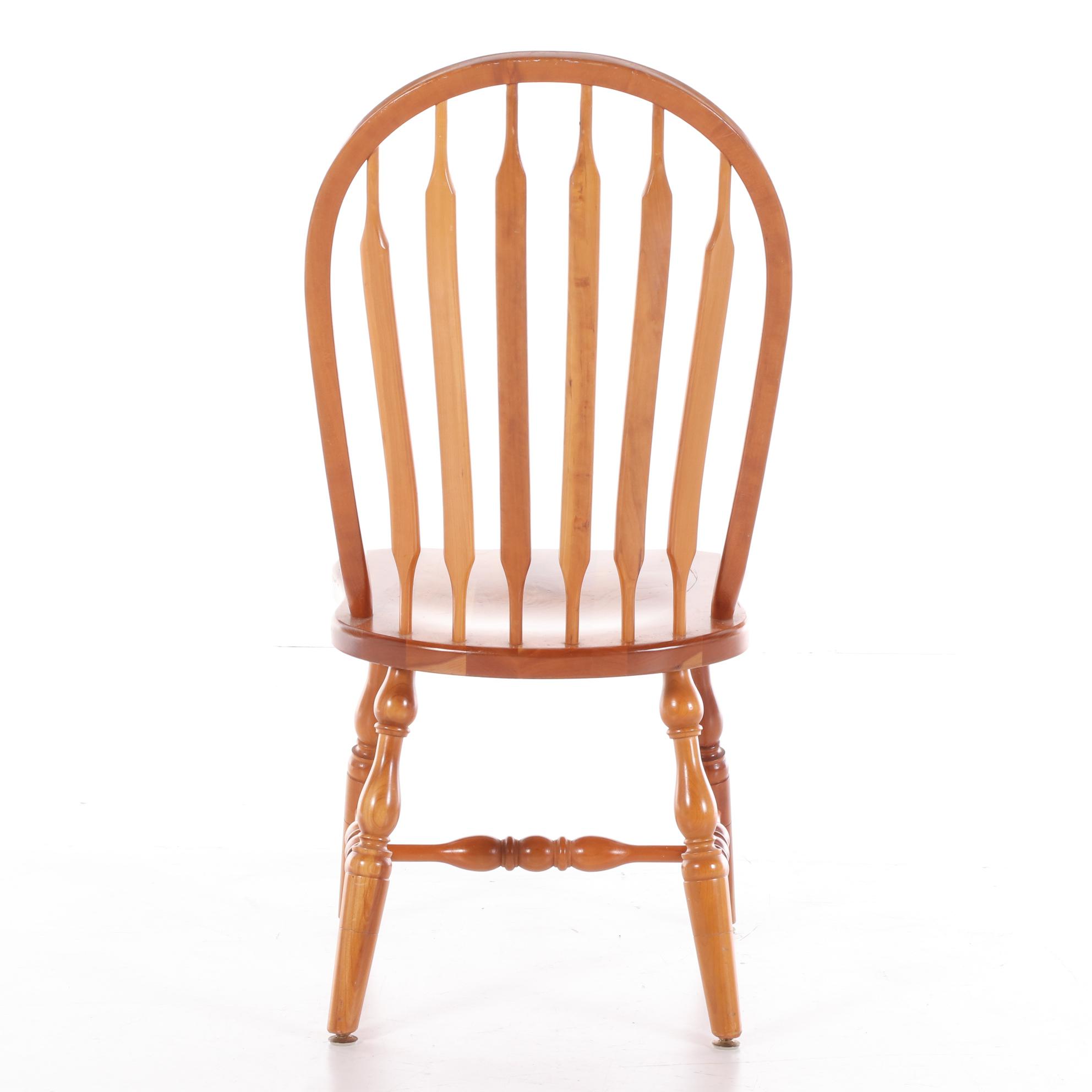 American Colonial Cherry Windsor Style Side Chairs | EBTH