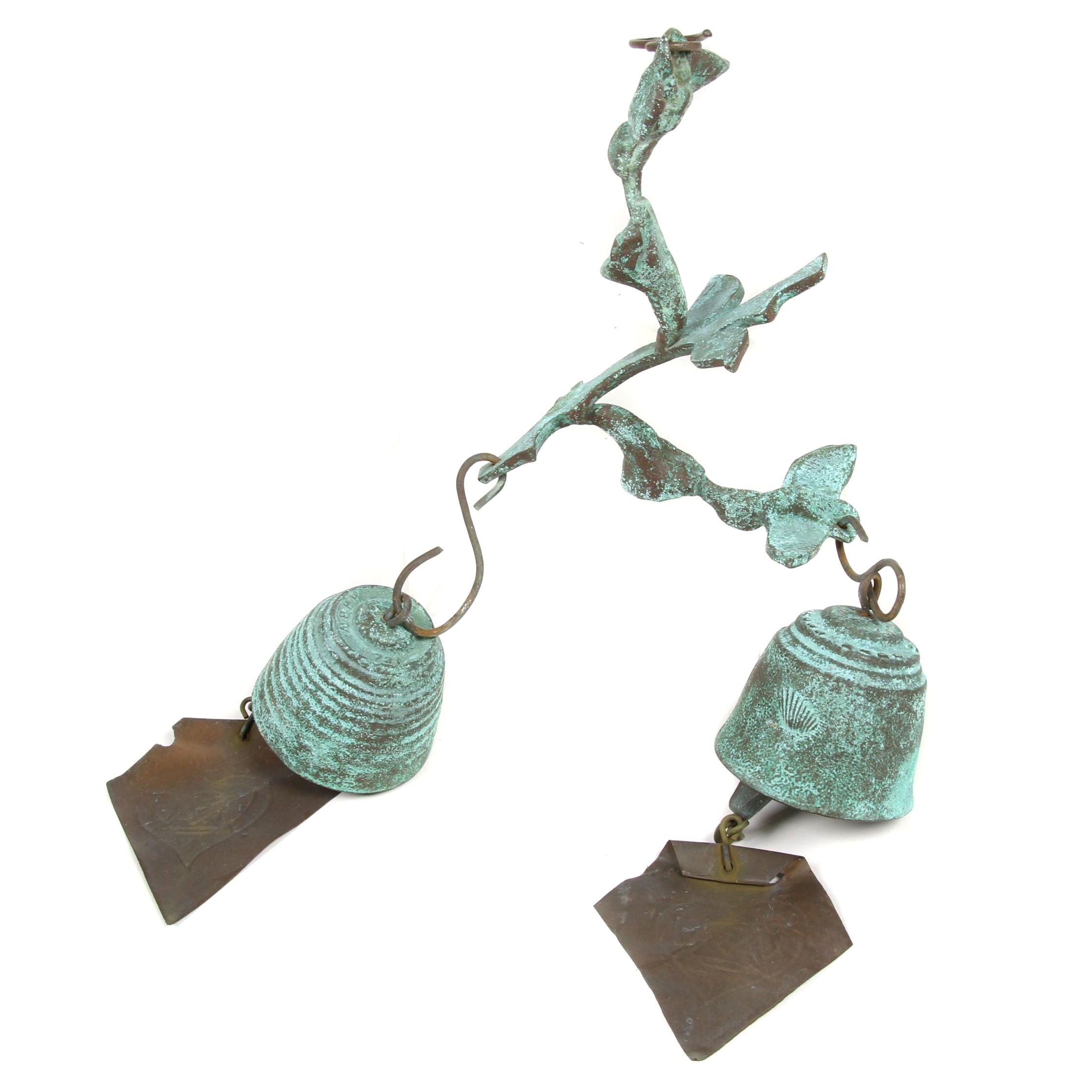 Jeff Cross Harmony Hollow Bronze Bell Wind Chimes | EBTH