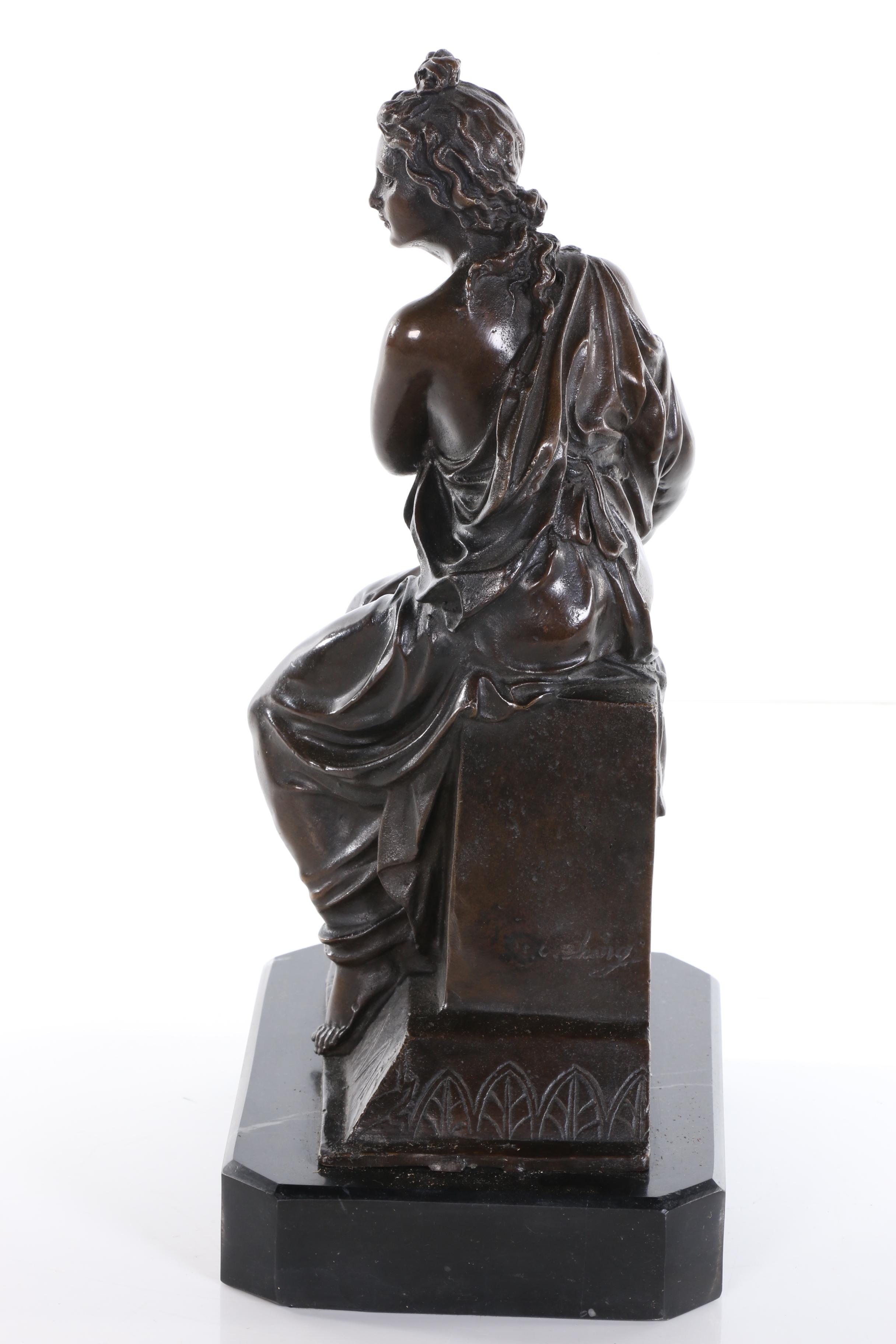 Classical Bronze Sculpture of Female Figure, Mid-Late 20th Century | EBTH