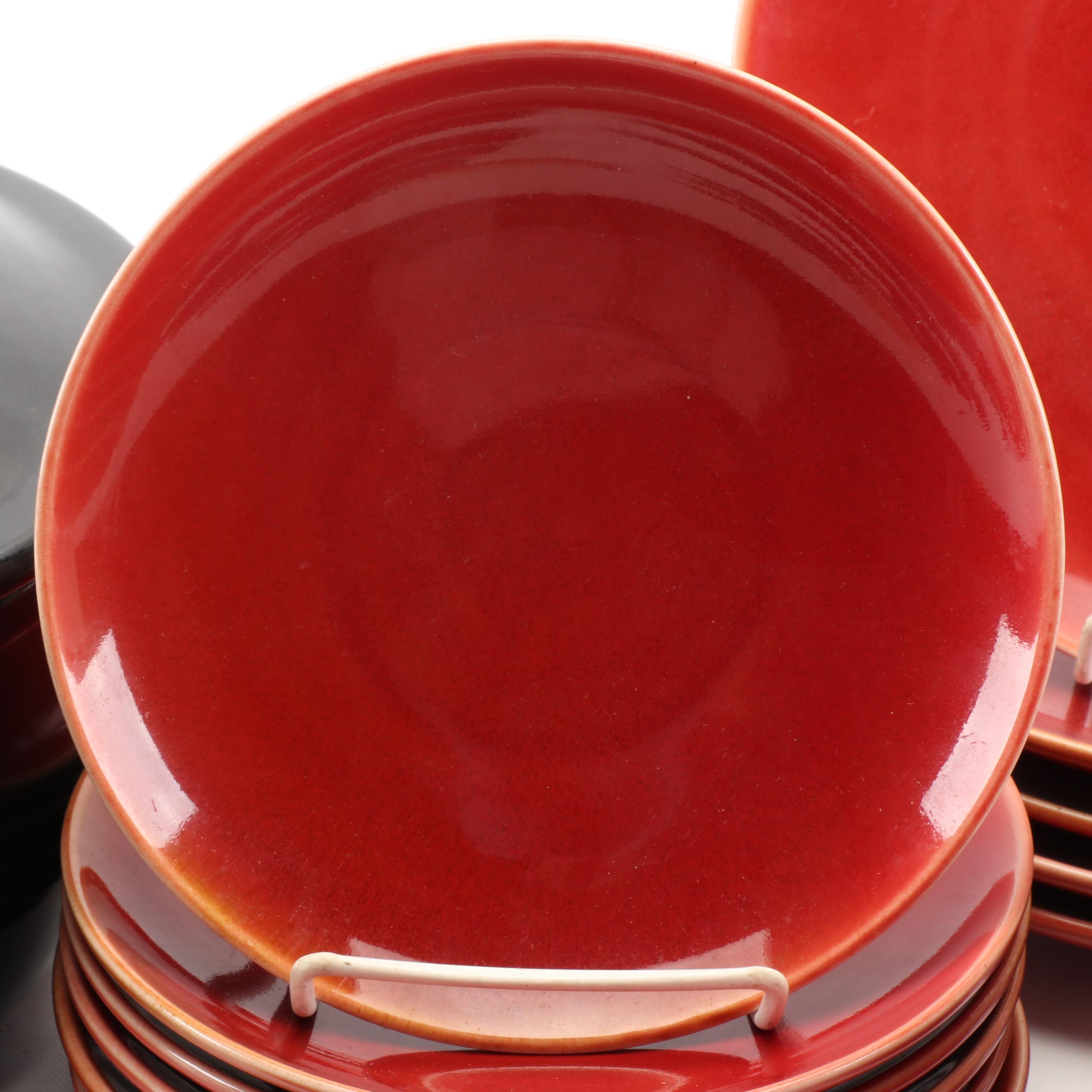 Emile Henry Dutch Oven with Wolfgang Puck Dinnerware and Assorted ...