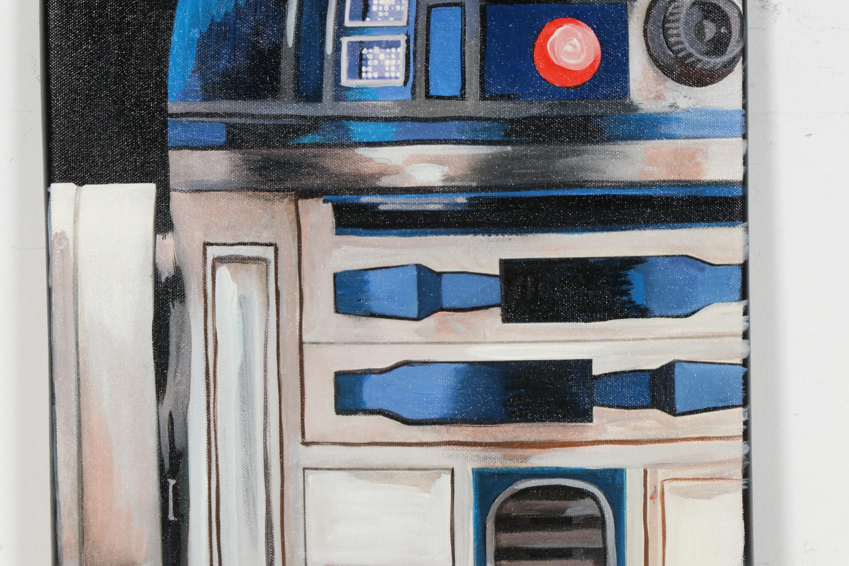 Chris Cargill Acrylic Painting of R2-D2 | EBTH