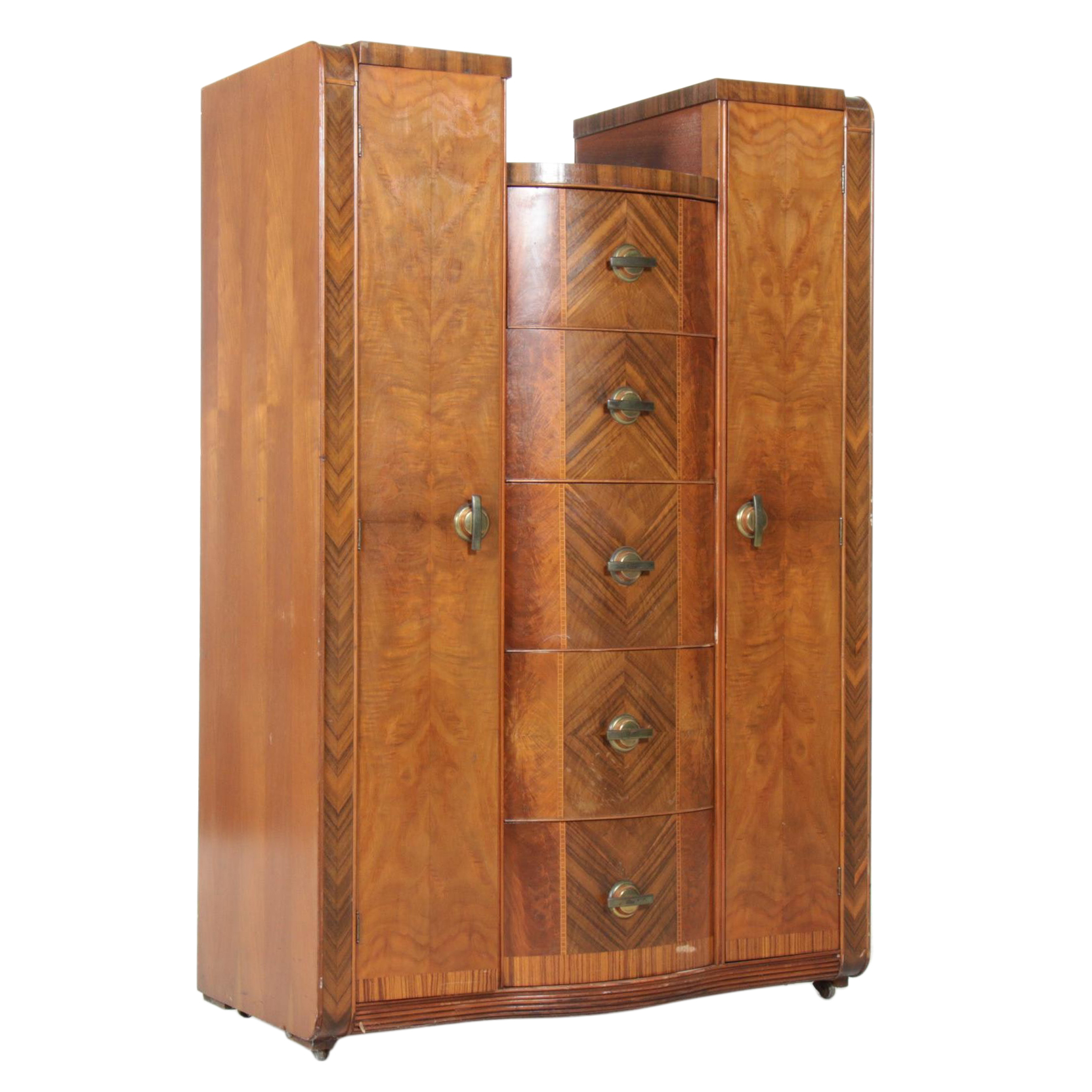 Tri Bond Furniture Art Deco Chiffarobe, Mid 20th Century | EBTH