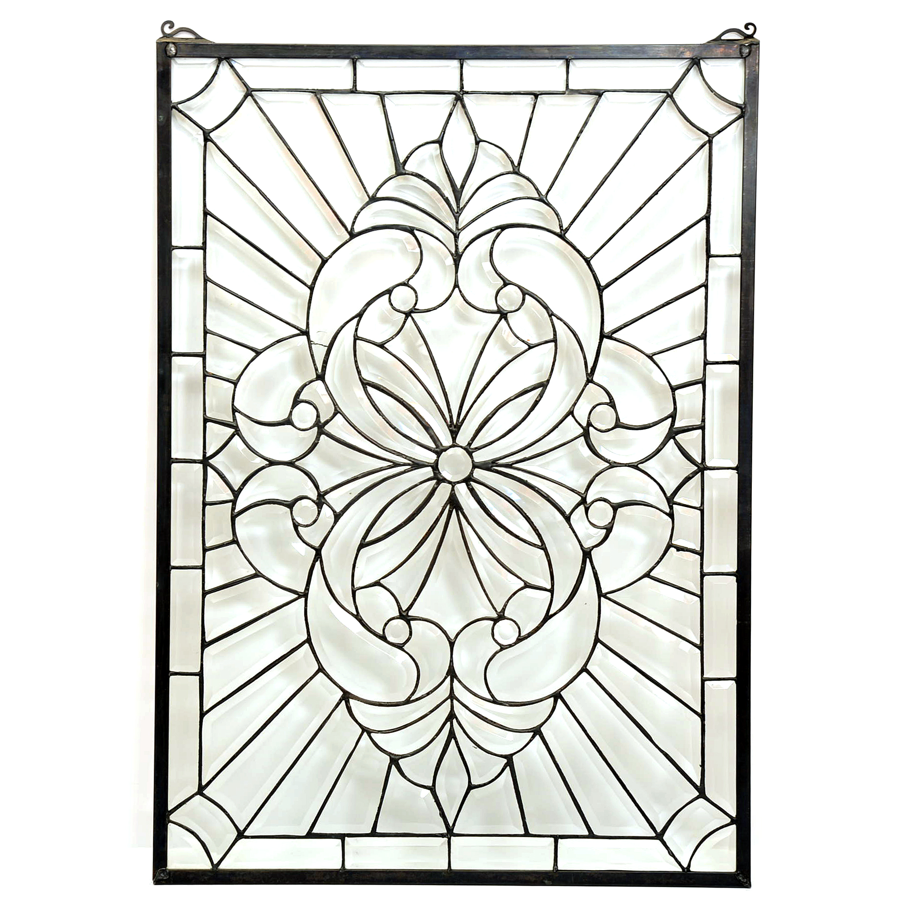 Beveled Leaded Glass Panel | EBTH